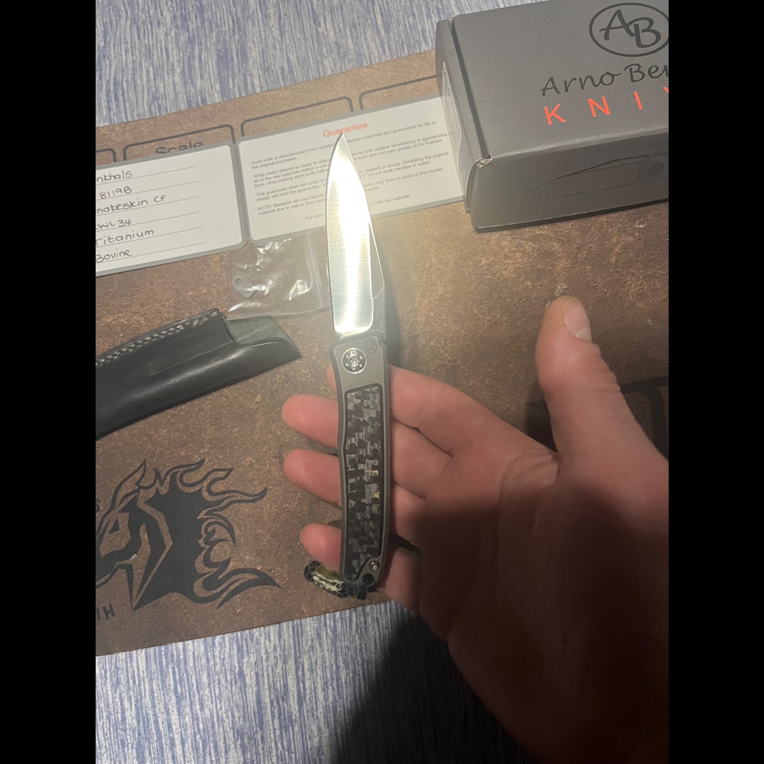 Bladebinge - Arno Bernard Knives Rinkhals SlipJoint