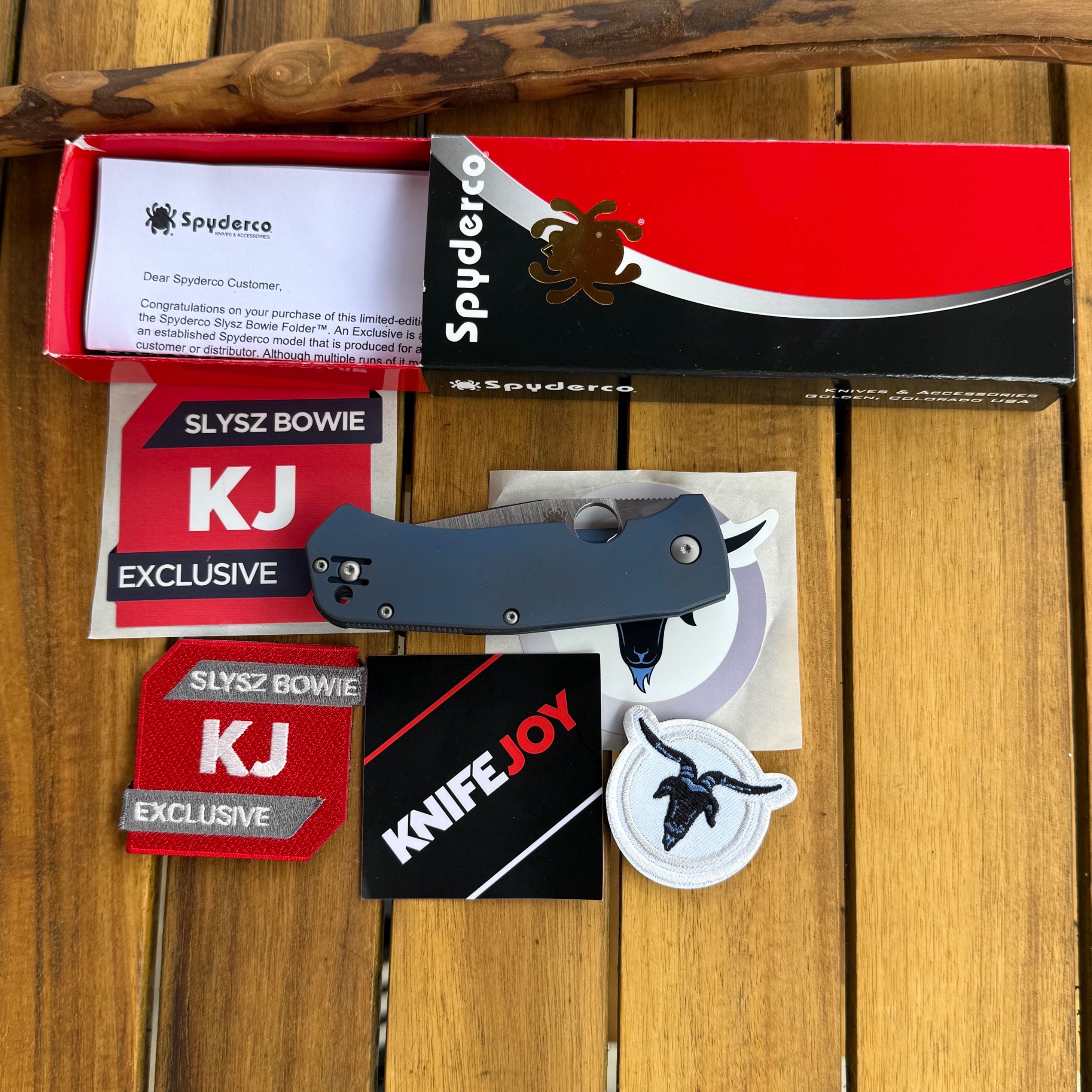 Bladebinge - NEW! REDUCED PRICE! SPYDERCO EXCLUSIVE SLYSZ BOWIE FOLDER ...