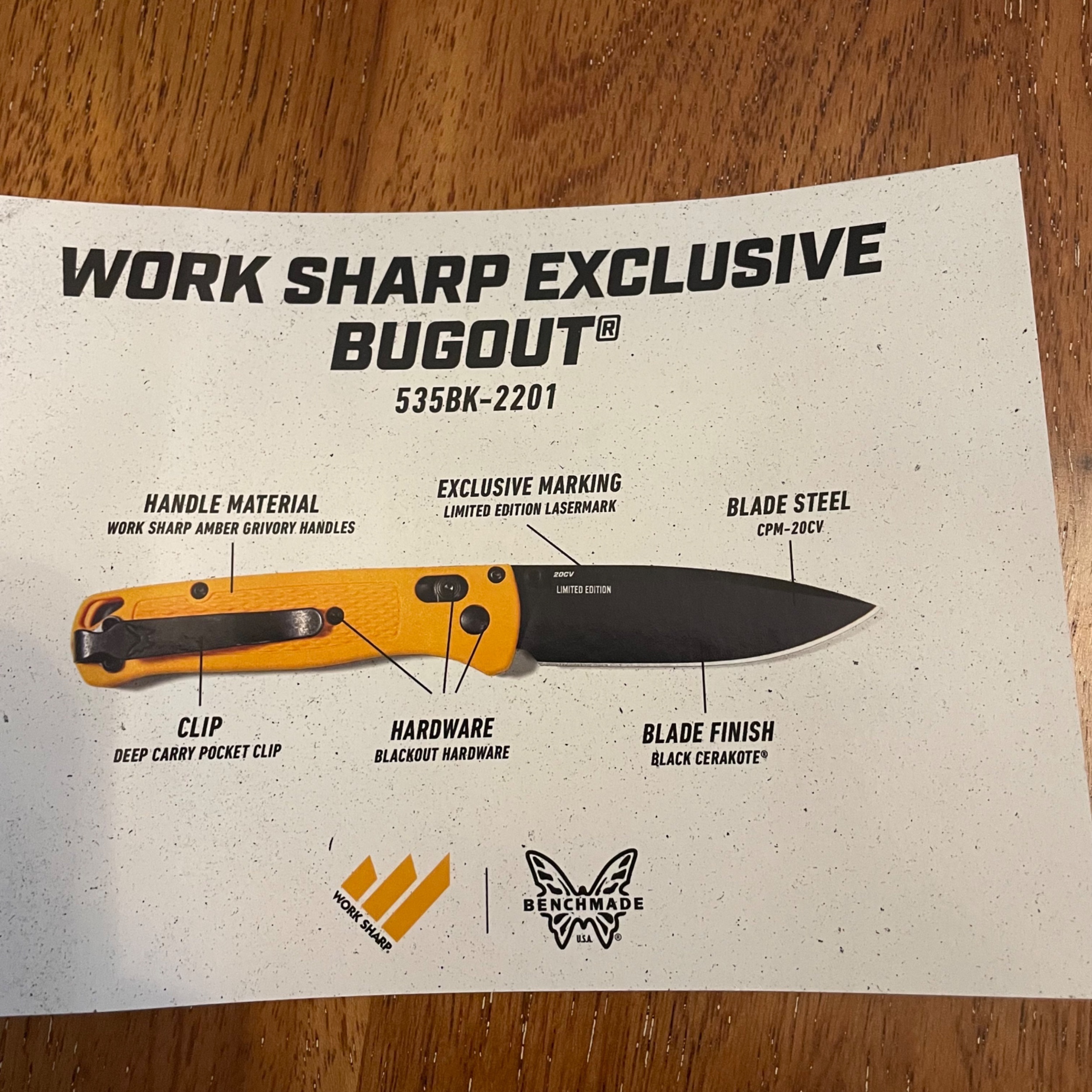 Bladebinge - Benchmade bugout 20cv