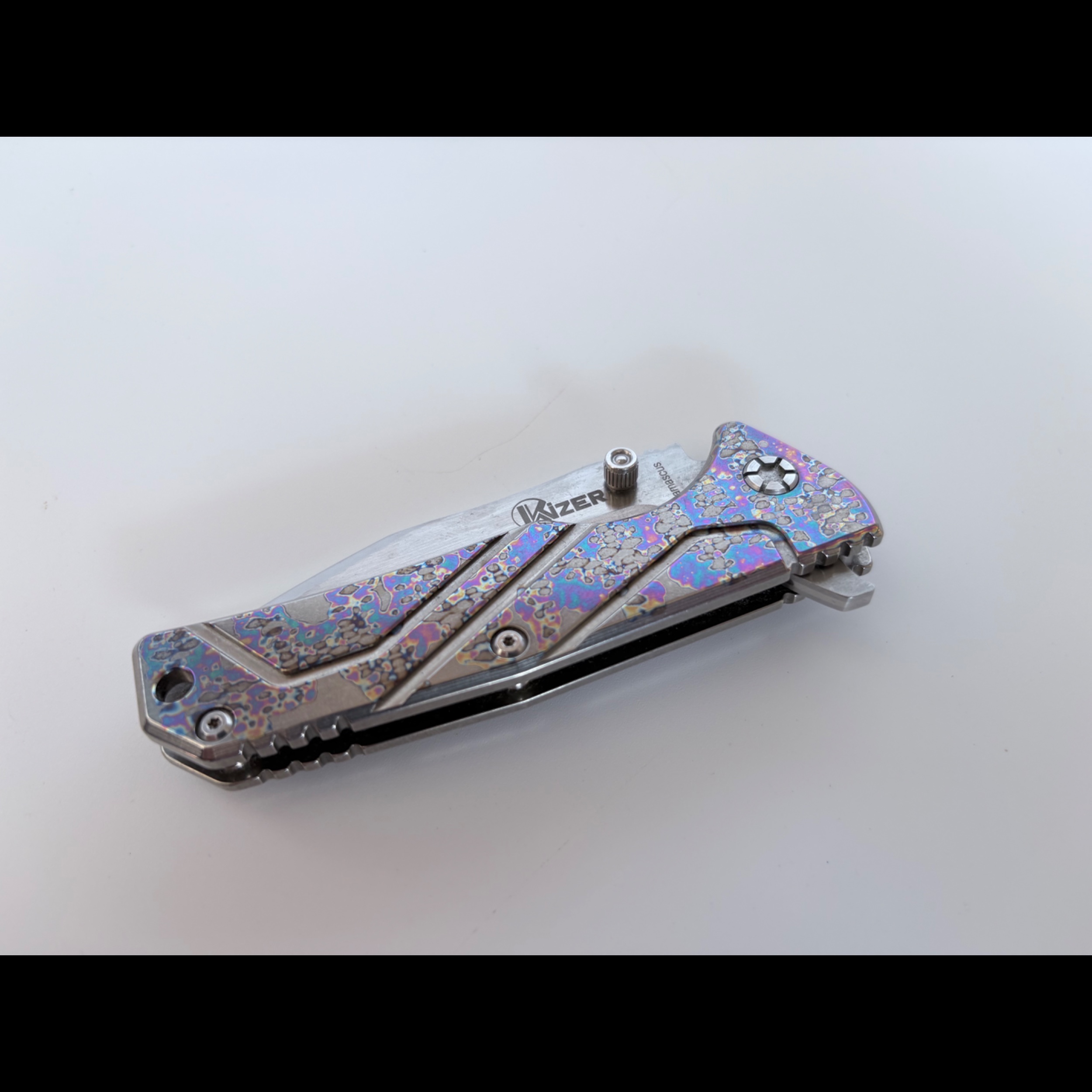 Bladebinge - Kizer Ki3302B2 Folding Knife Anodized Titanium VG-10 ...