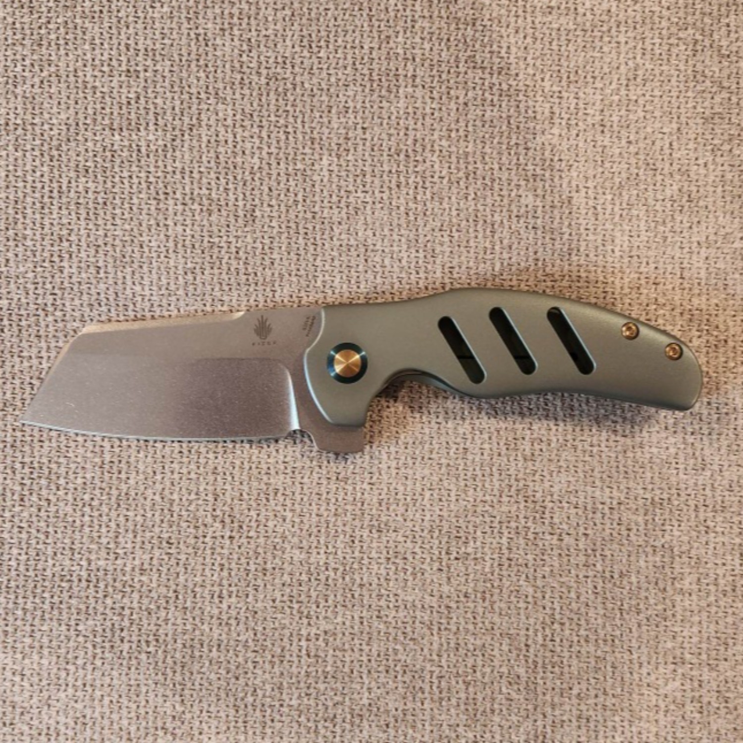 Bladebinge - Kizer Cutlery Sheepdog Flipper 3.3" S35VN Sheepsfoot Blade ...