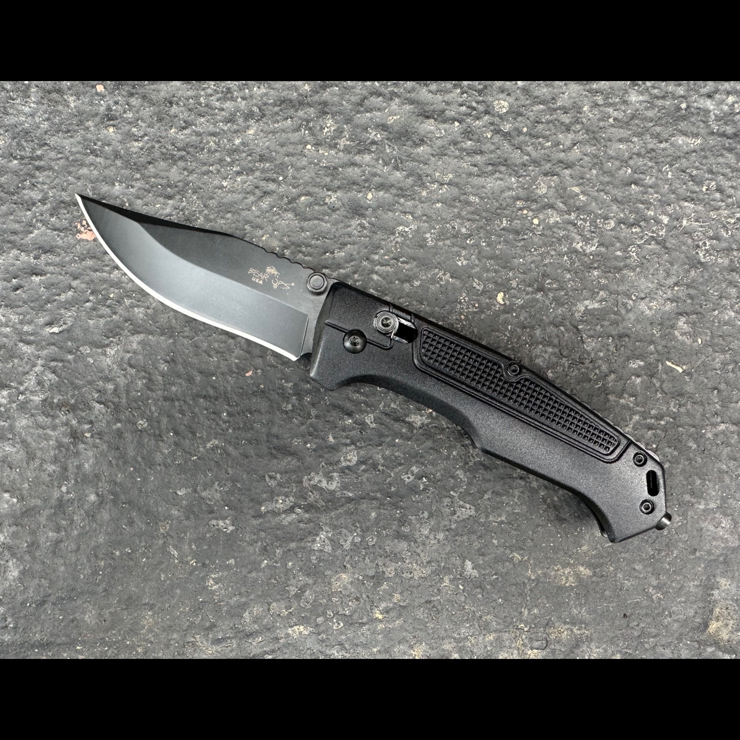 Bladebinge - Bear OPS Rancor IV Clip Point Slide Lock Knife Black (3.25 ...