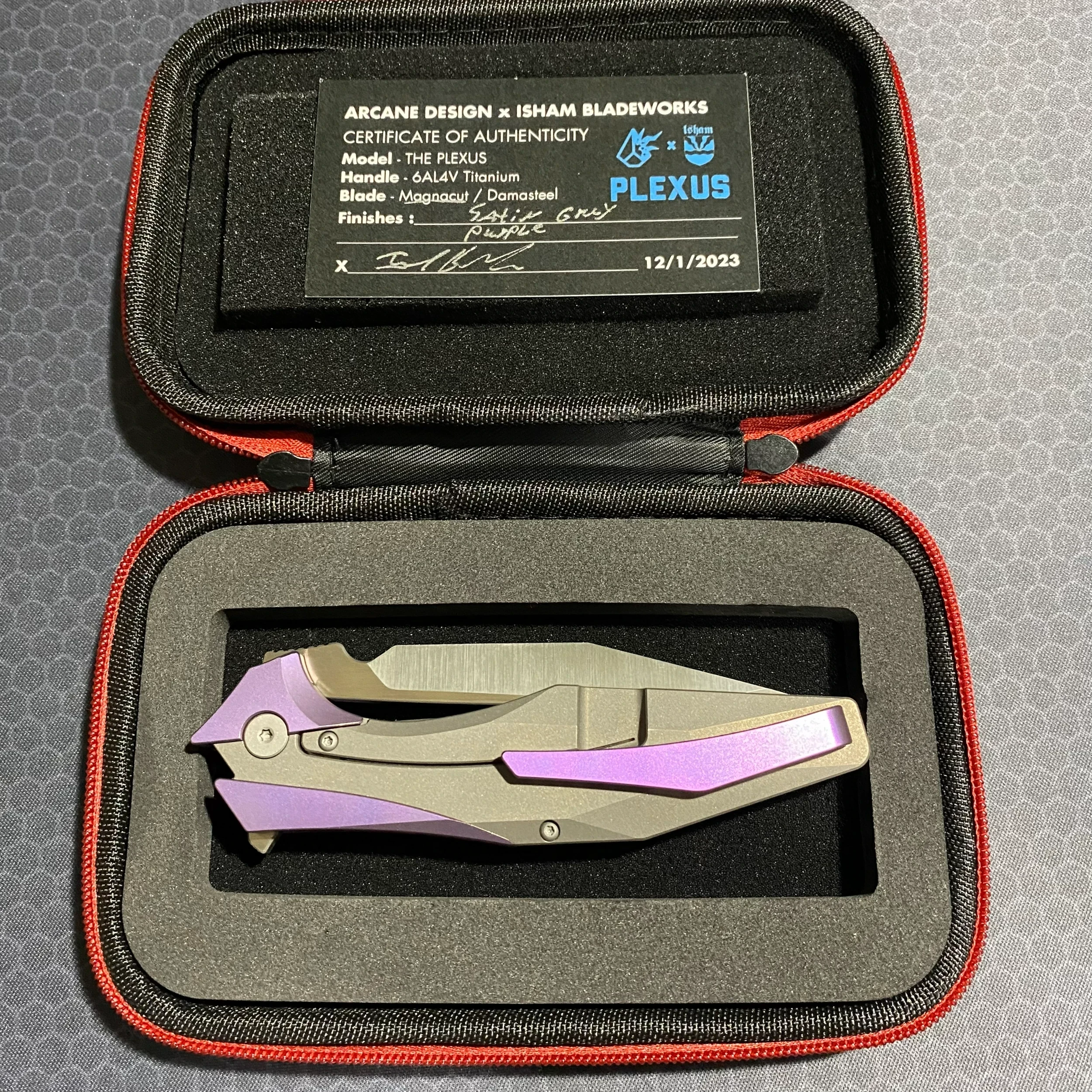 Bladebinge - Arcane Design x Isham Bladeworks PLEXUS - Purple / Satin ...