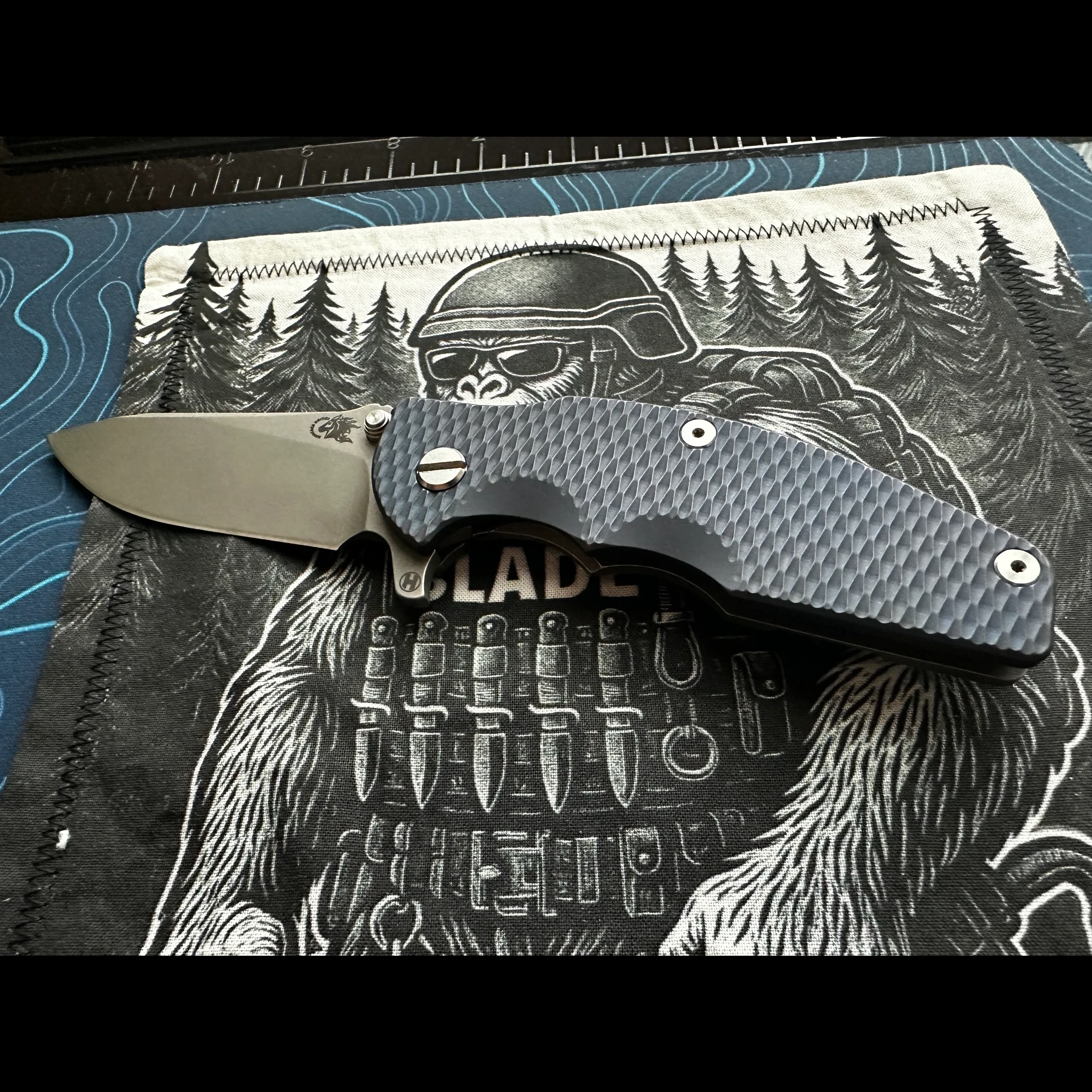 Bladebinge - Hinderer Jurassic -FULL TITANIUM - Magnacut Hollow Grind ...