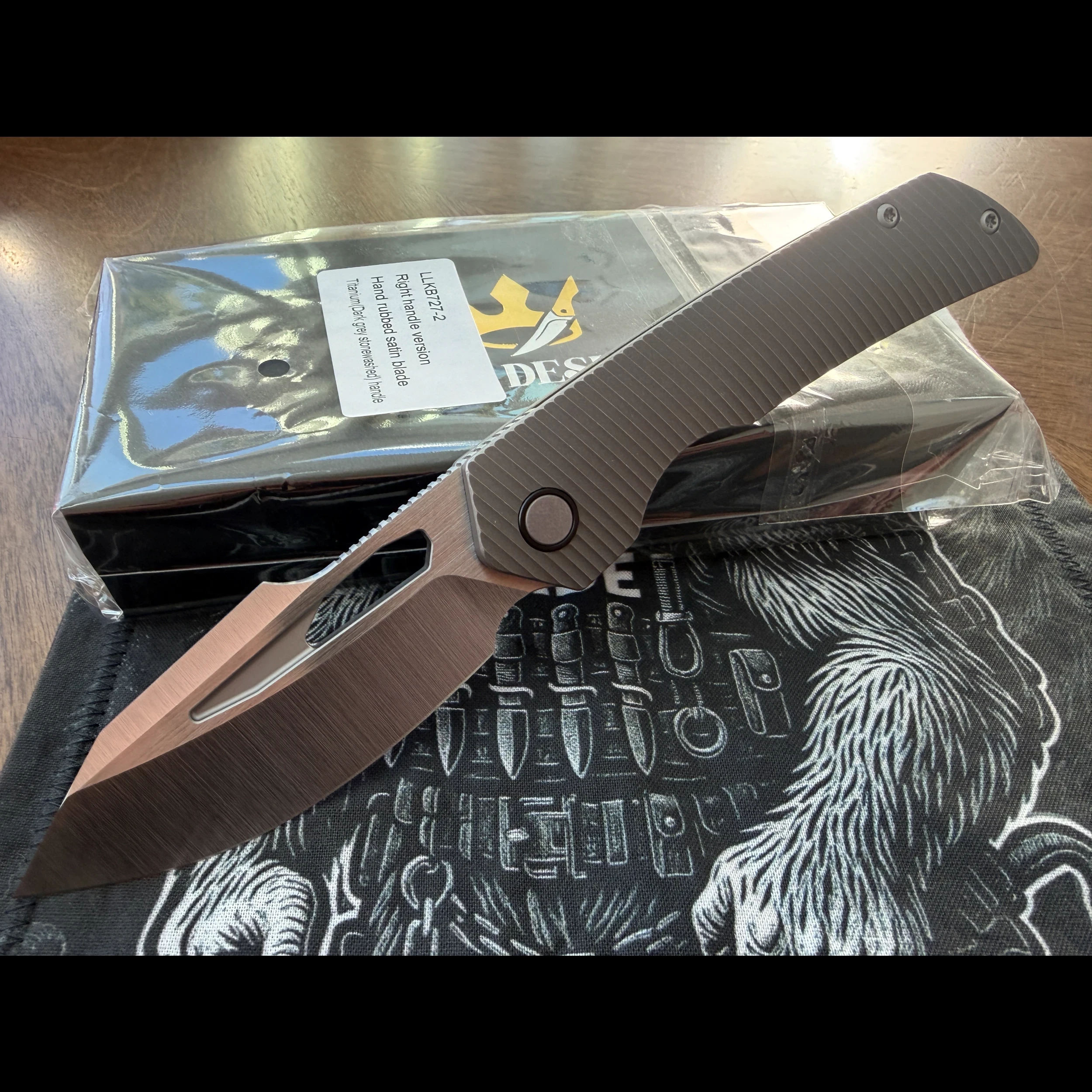 Bladebinge - BMK Design Ether | Hand Rubbed Satin S90V | Textured ...