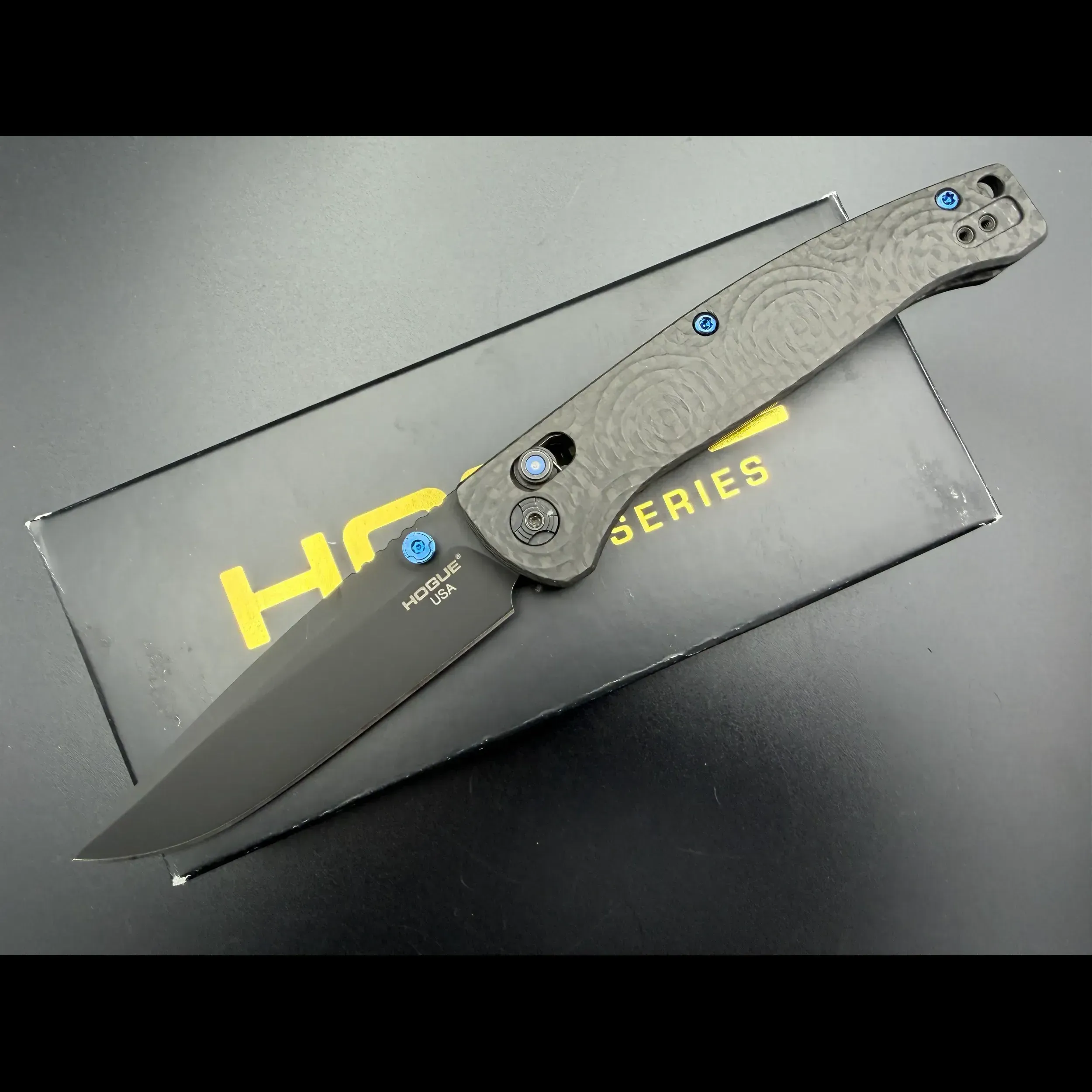 Bladebinge - Hogue Mysto Clip Point Blade MagnaCut - Armor Black ...