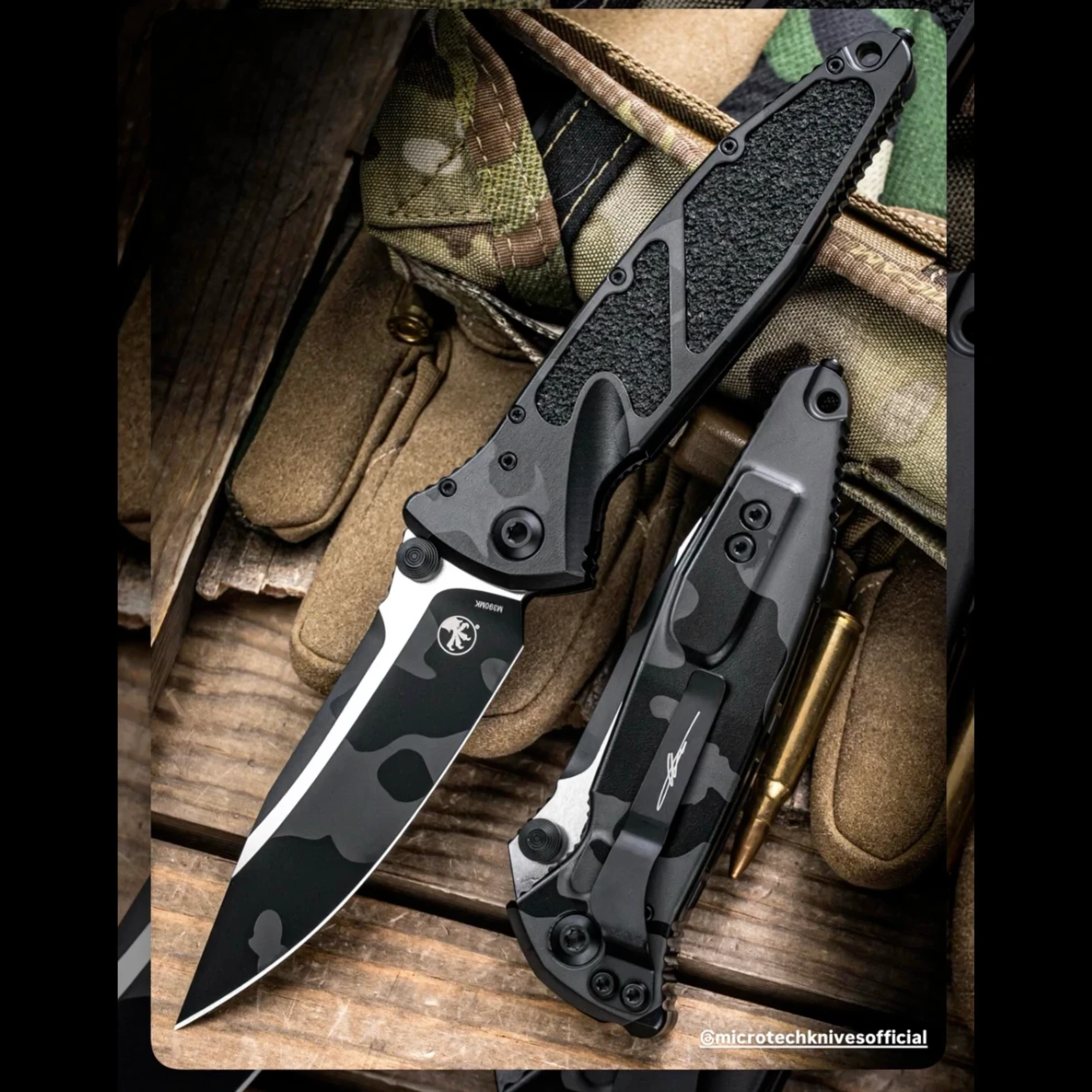 Bladebinge - Microtech Socom Elite Signature Series - Midnight Camo ...