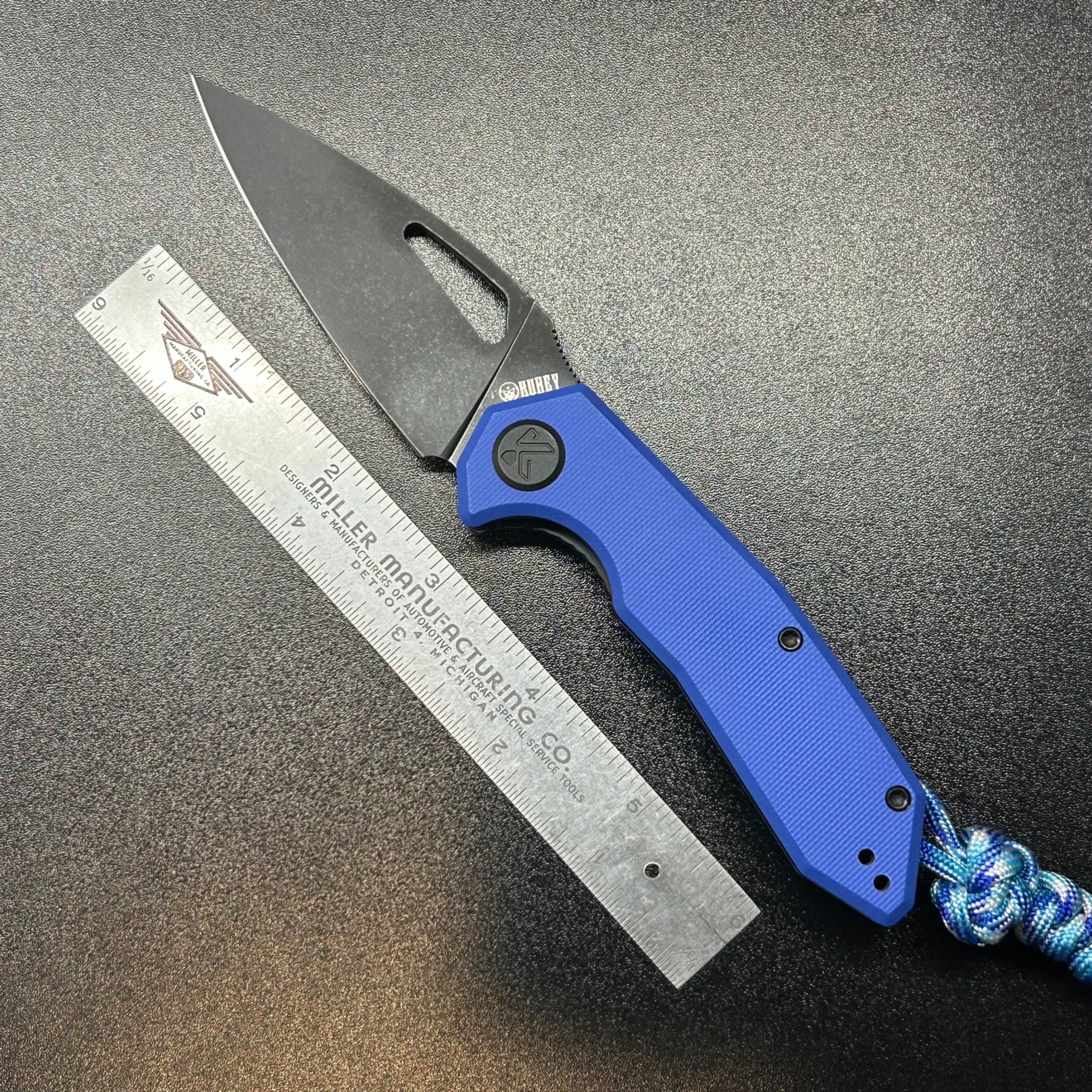 Bladebinge - Kubey Coeus Liner Lock Thumb Open Folding Knife Blue G10 ...