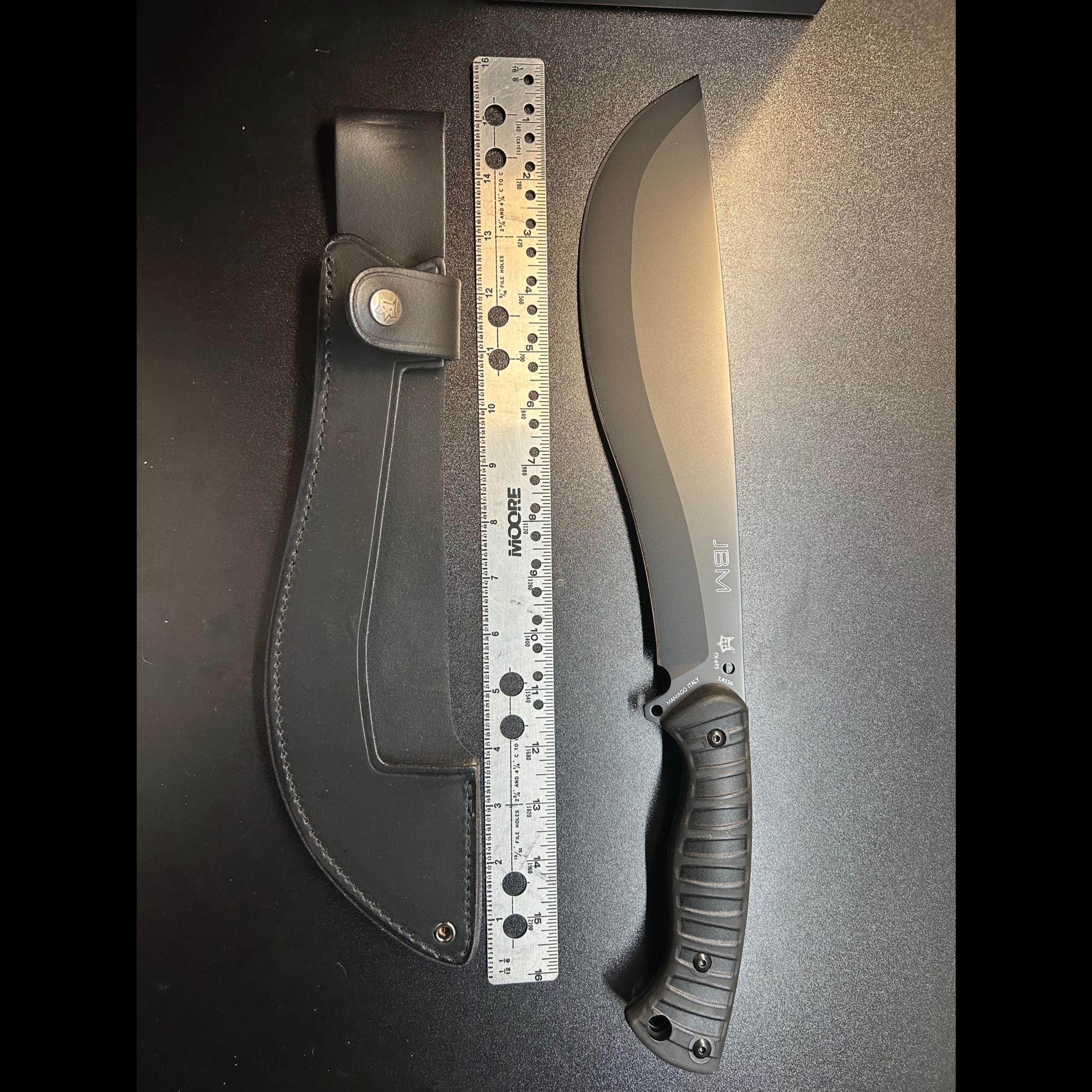 Bladebinge - FOX KNIVE JUNGLE BOLO FX-695, HIGH-CARBON STEEL FIXED ...