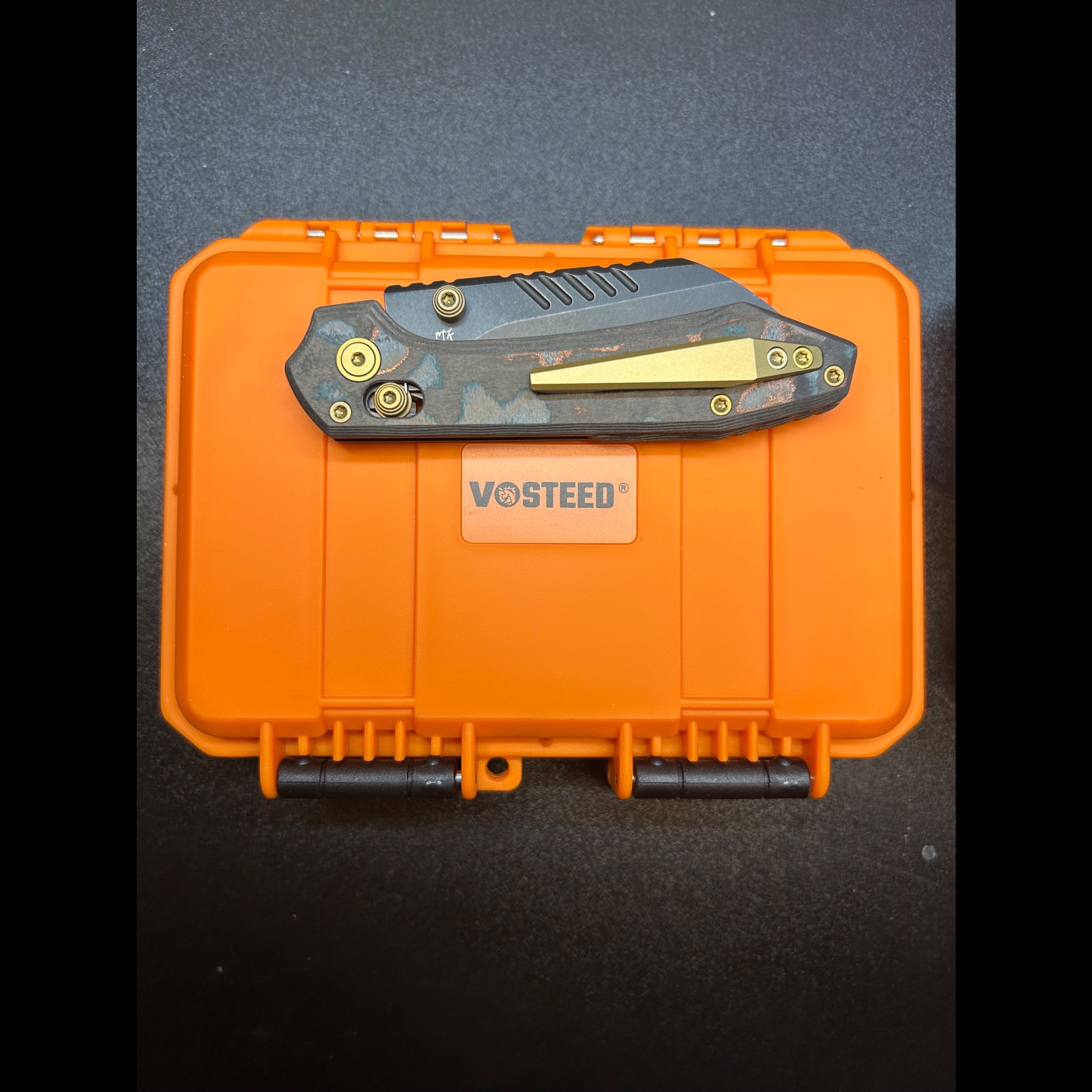 Bladebinge - Vosteed Mini RSKAOS Shipwreck Carbon M390 Black Serrated ...