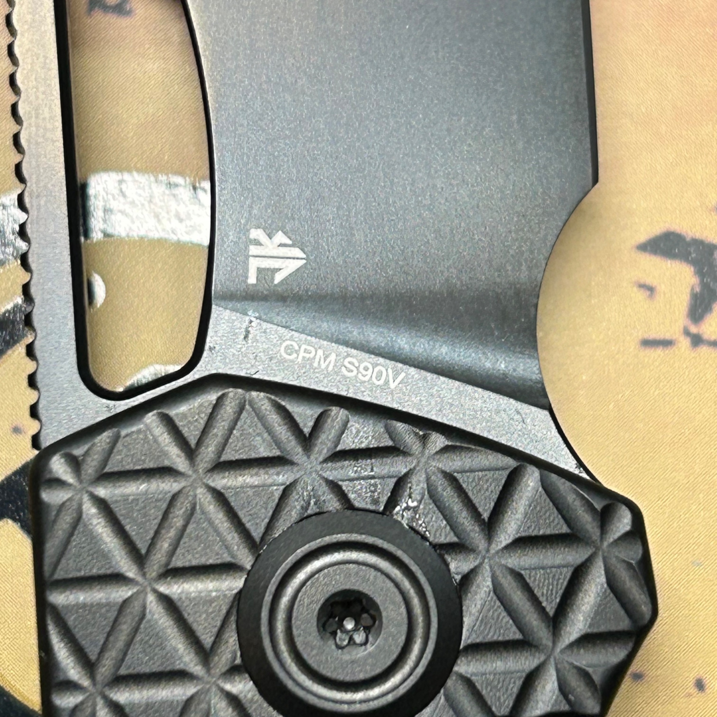 Bladebinge - KB Socius Folding Knife Regular DLC Titanium w/ Triangle ...