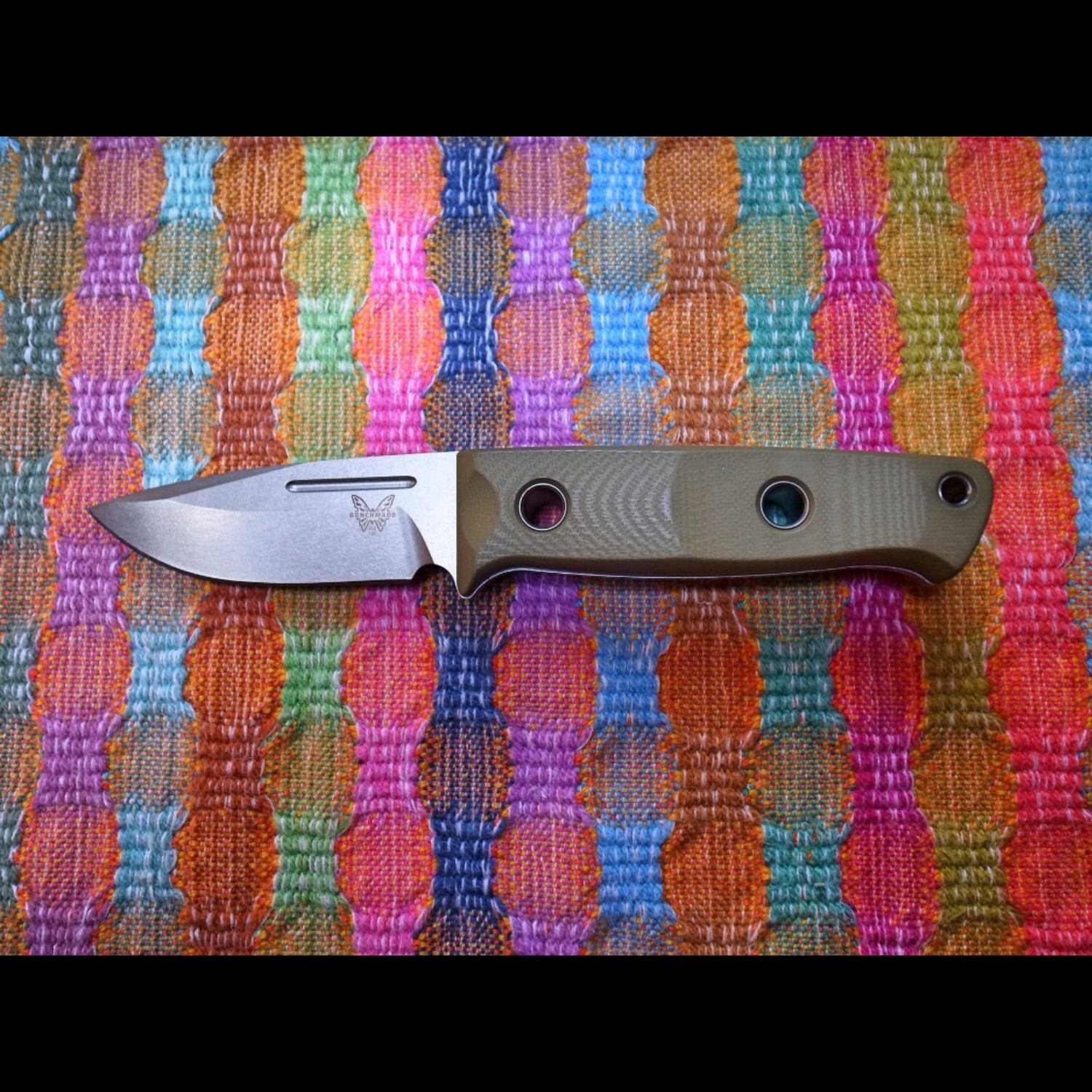 Bladebinge - New In Box Benchmade Mini Bushcrafter Fixed Blade Knife