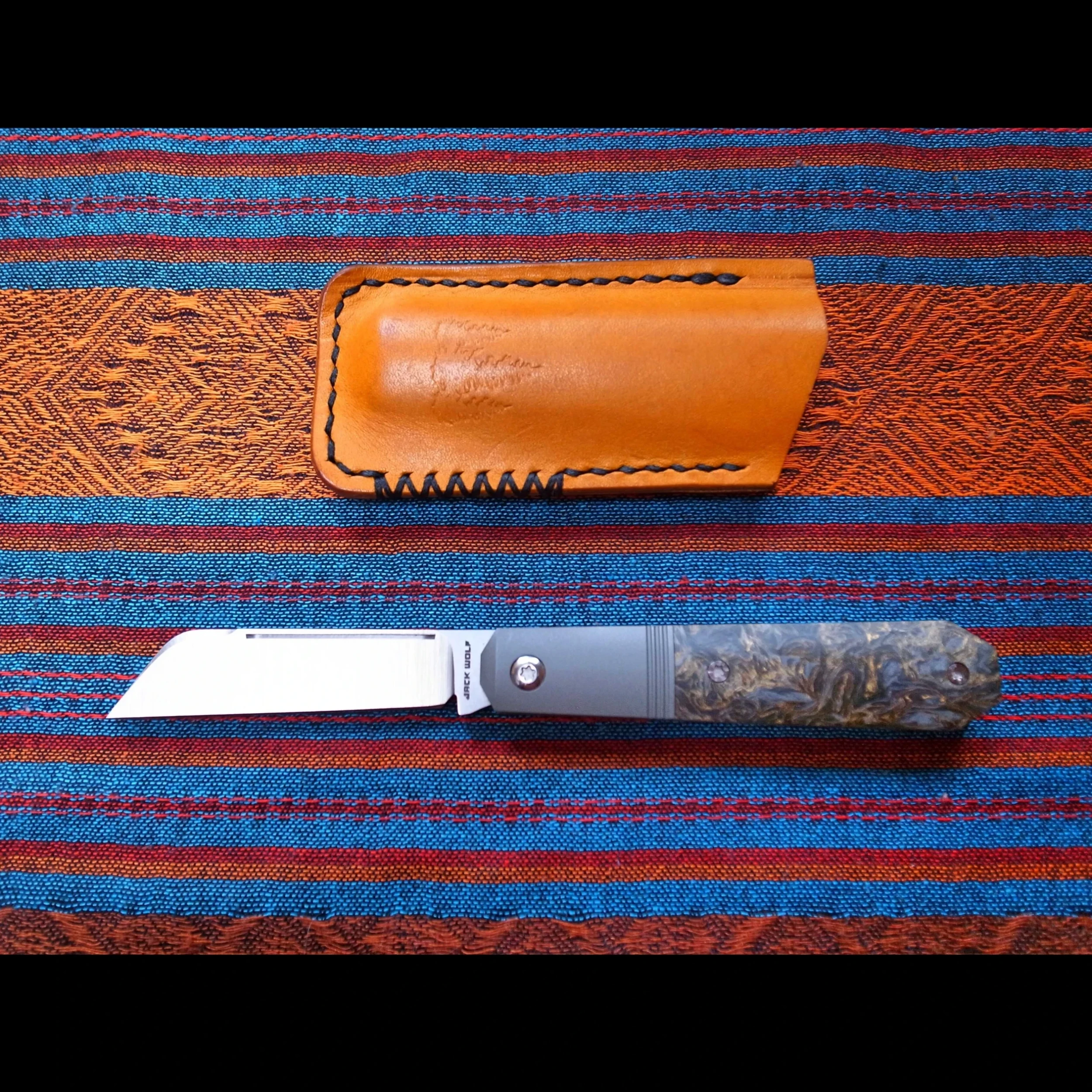 Bladebinge - Jack Wolf Knives Midnight Jack Fat Carbon Dark Matter Gold ...