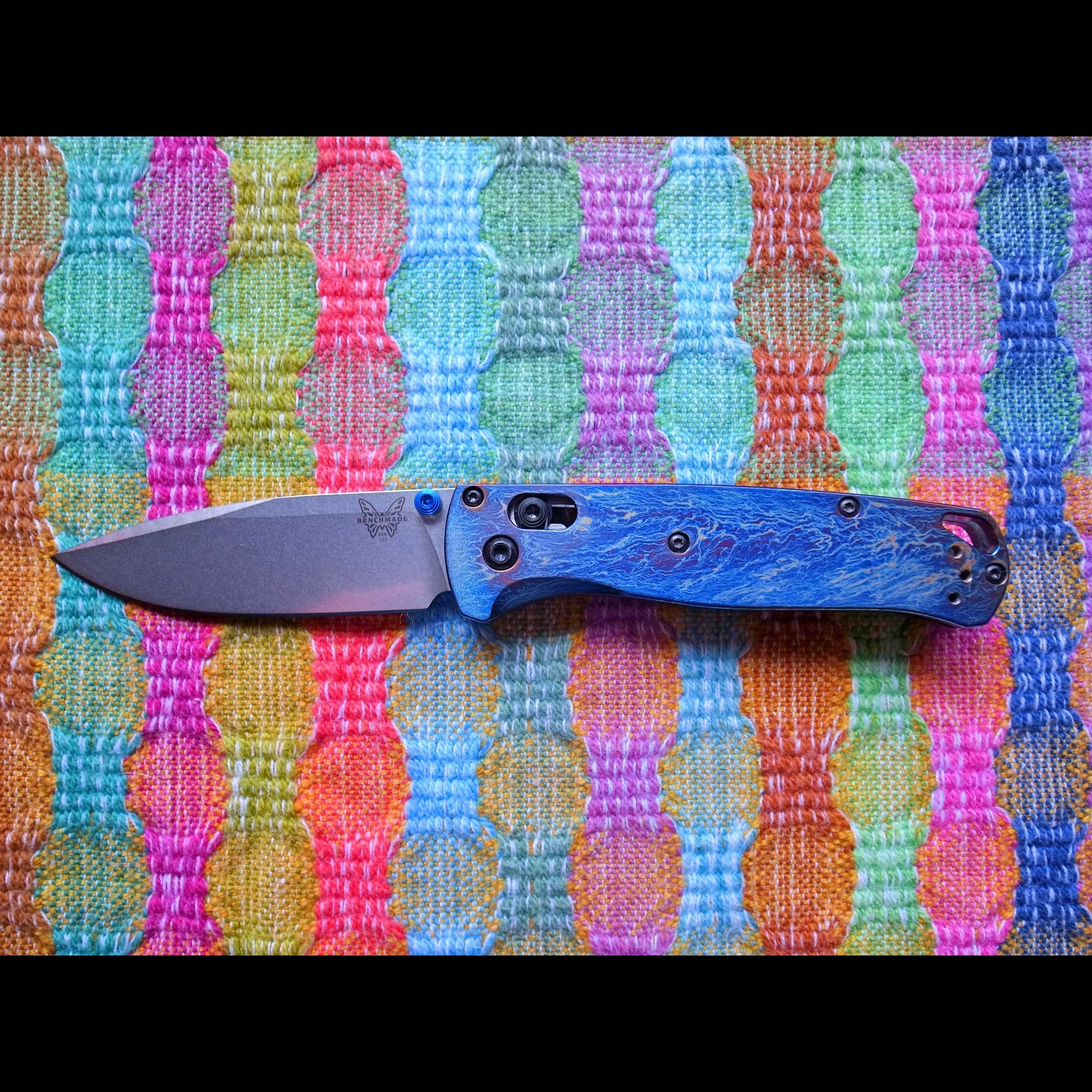 Bladebinge - Custom Benchmade Bugout with Lightning Anodized Titanium ...