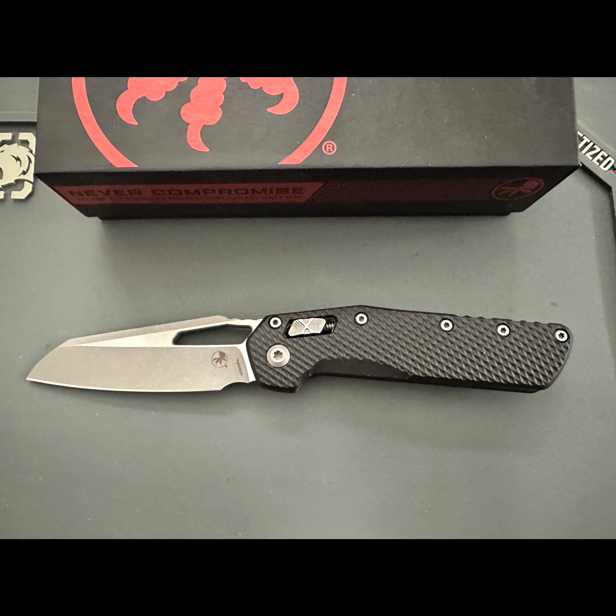 Bladebinge - Microtech MSI w/ Original GOAT Aluminum scales.