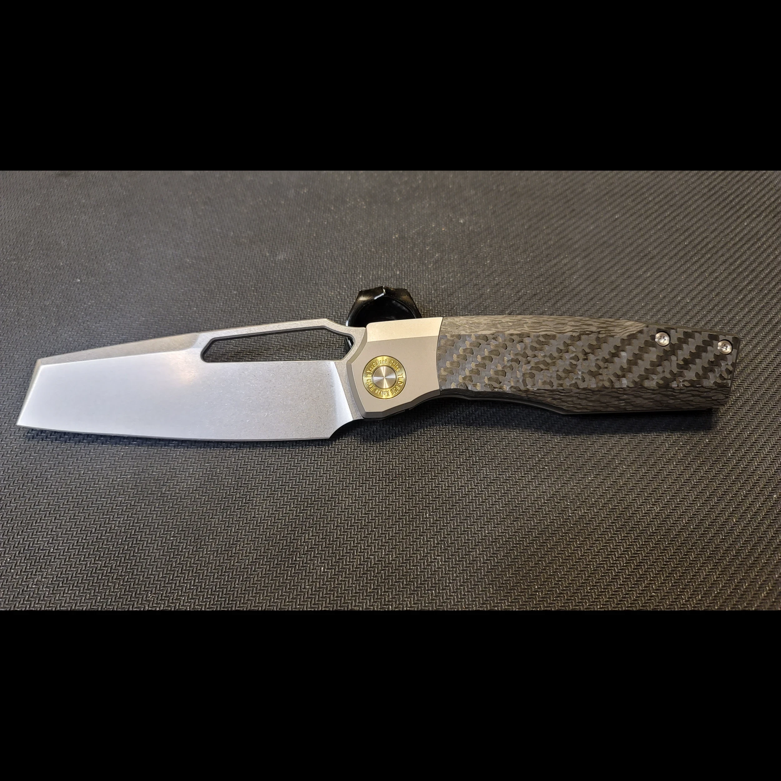 Bladebinge - Twosun TS593-14C28N-CF Folding Knife 14C28NBlade Titanium ...