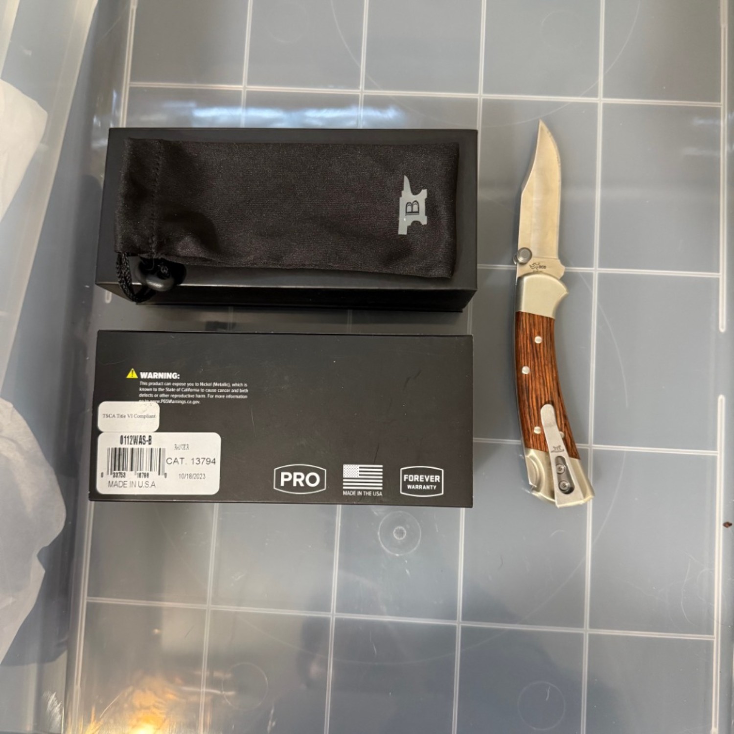 Bladebinge - Buck 112 Ranger Walnut Dymalux S35VN