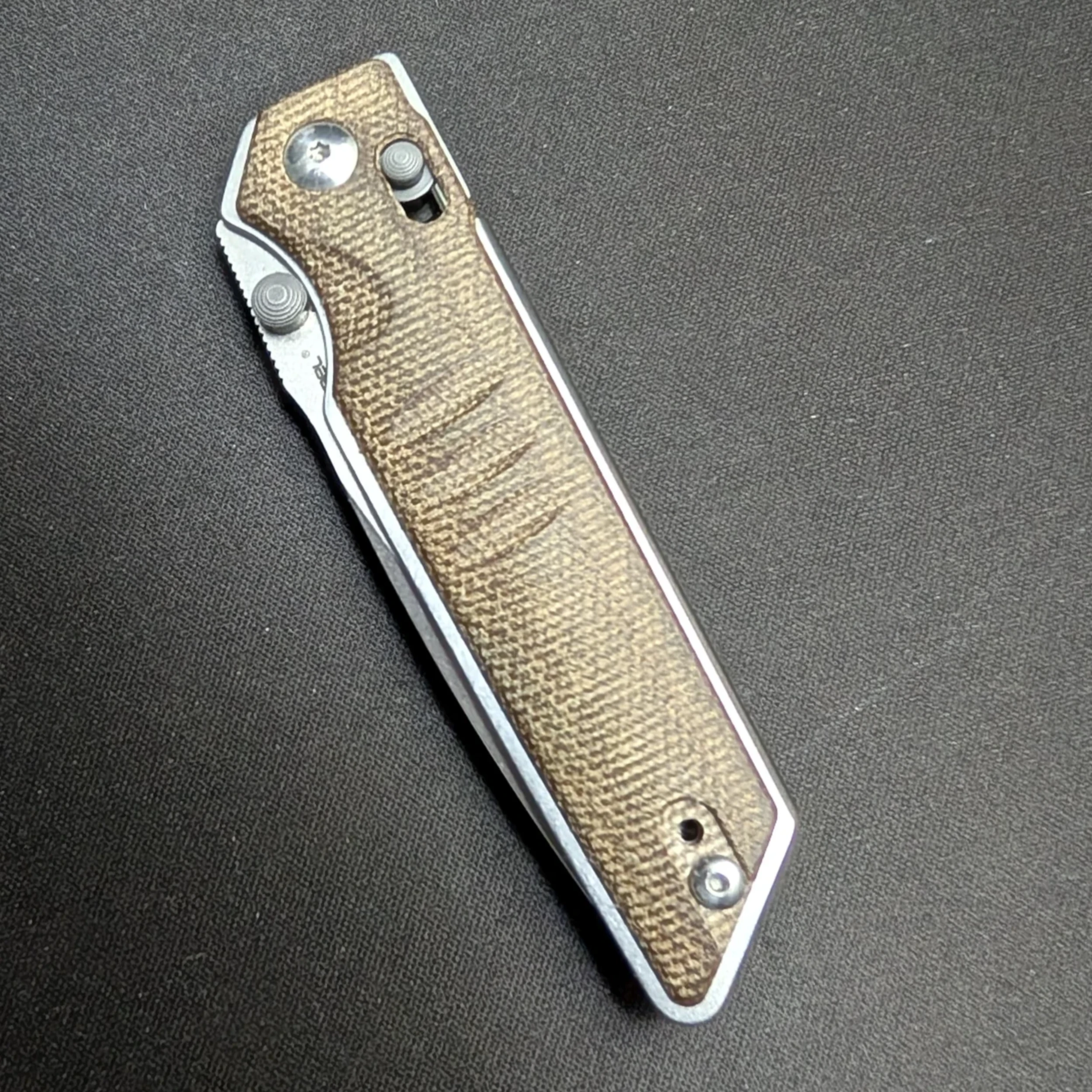 Bladebinge - *Reduced* Real Steel Sacra Slide Lock – Green Micarta ...