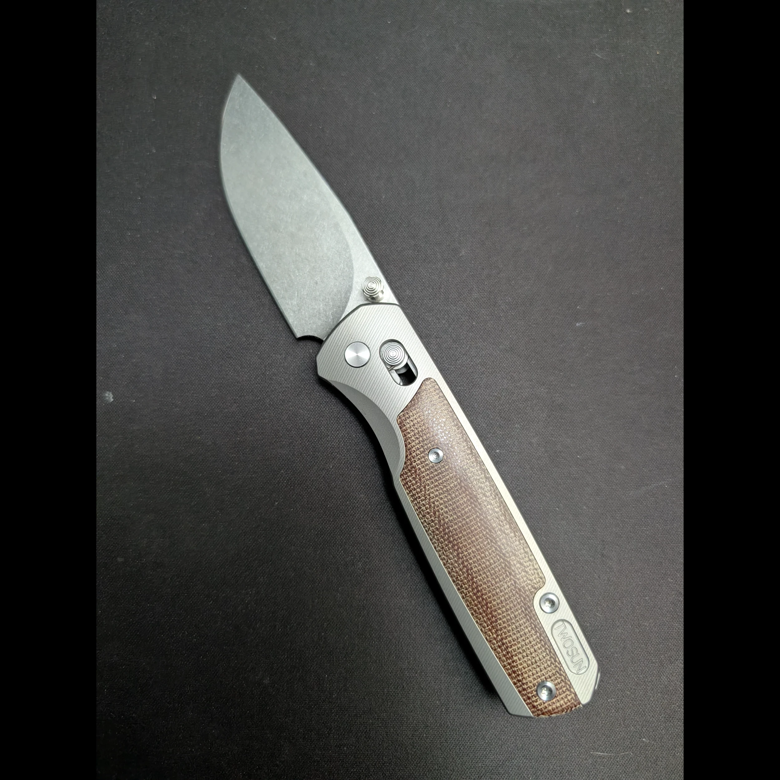Bladebinge - *Reduced TwoSun TS357-D2 / Titanium Frame Lock Knife — D2 ...