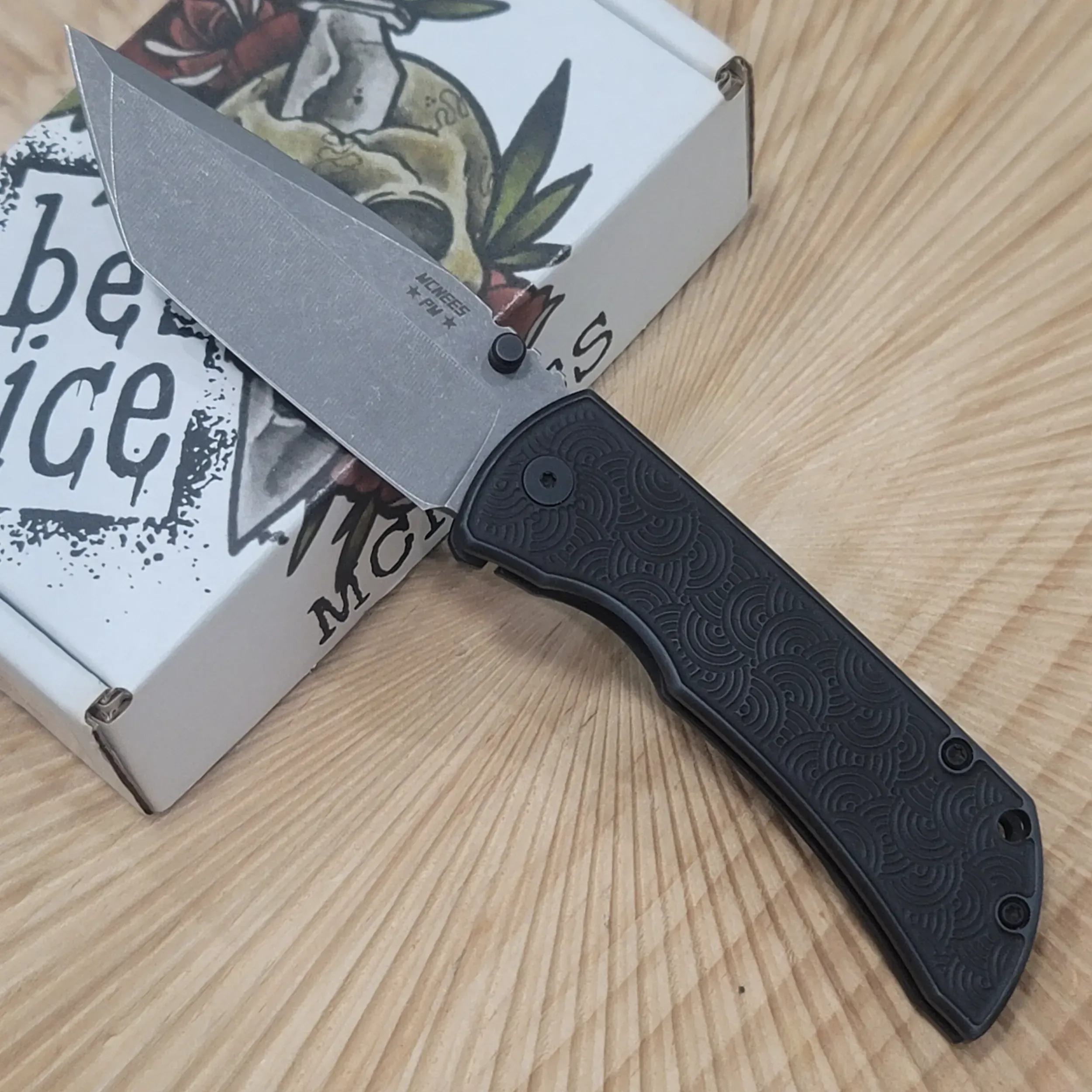 Bladebinge - McNees MAC 2 3.5" Blackout-Atomic CHAOS SEIGAIHA TANTO ...