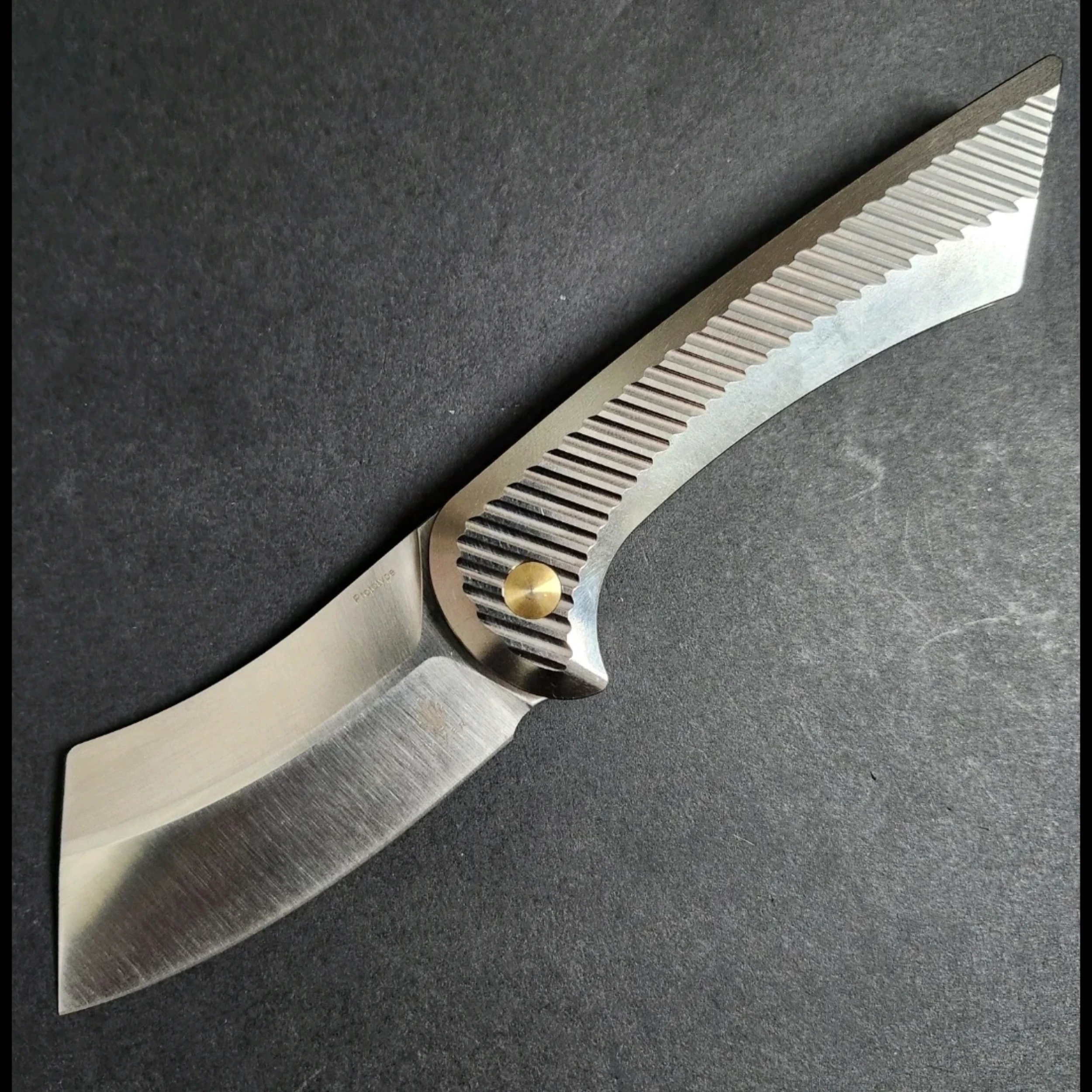 Bladebinge - Kizer Dawn S35VN, Polished Titanium *PROTOTYPE*