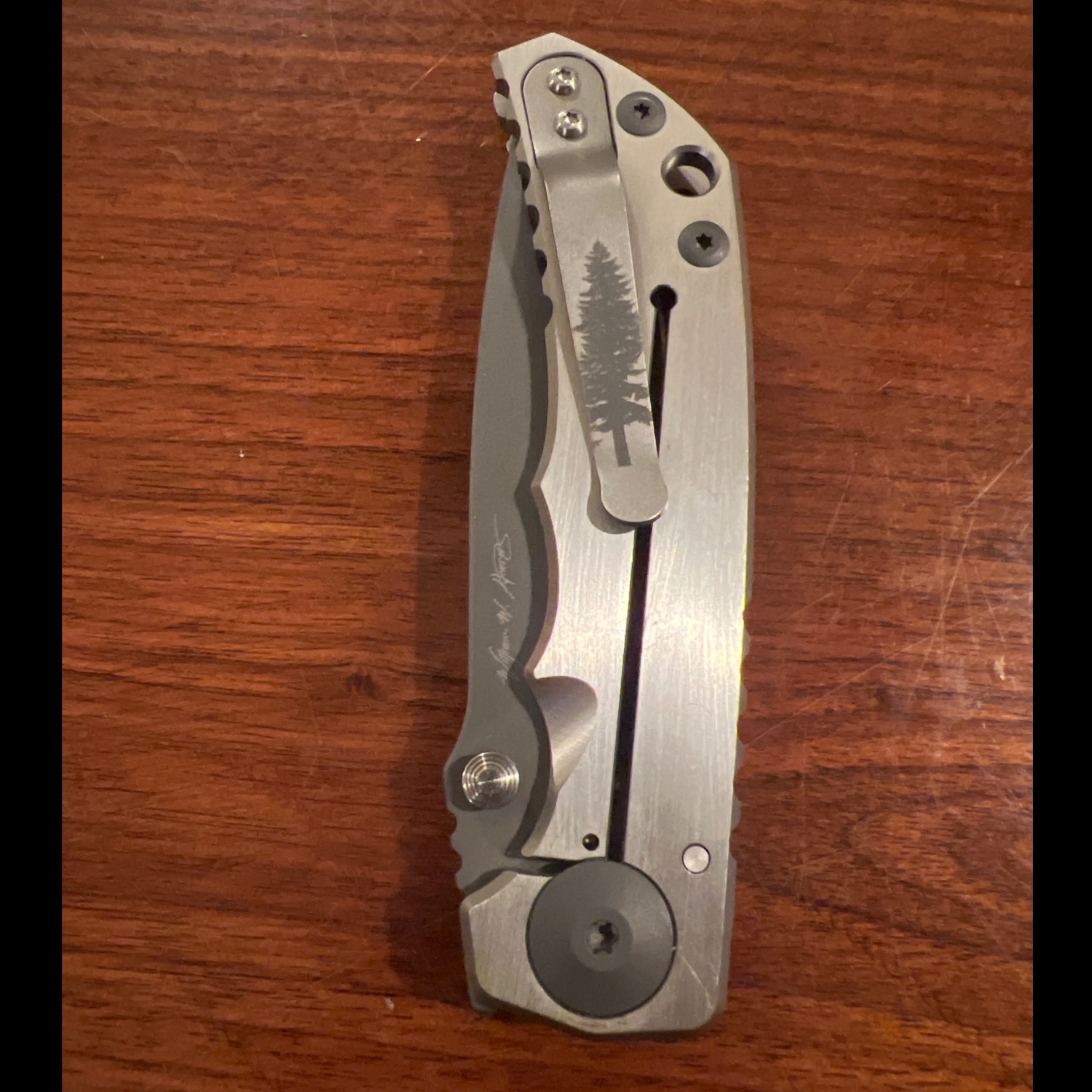 Bladebinge - Spartan Blades Harsey Folder - Fir Trees - 2021 Special Edition