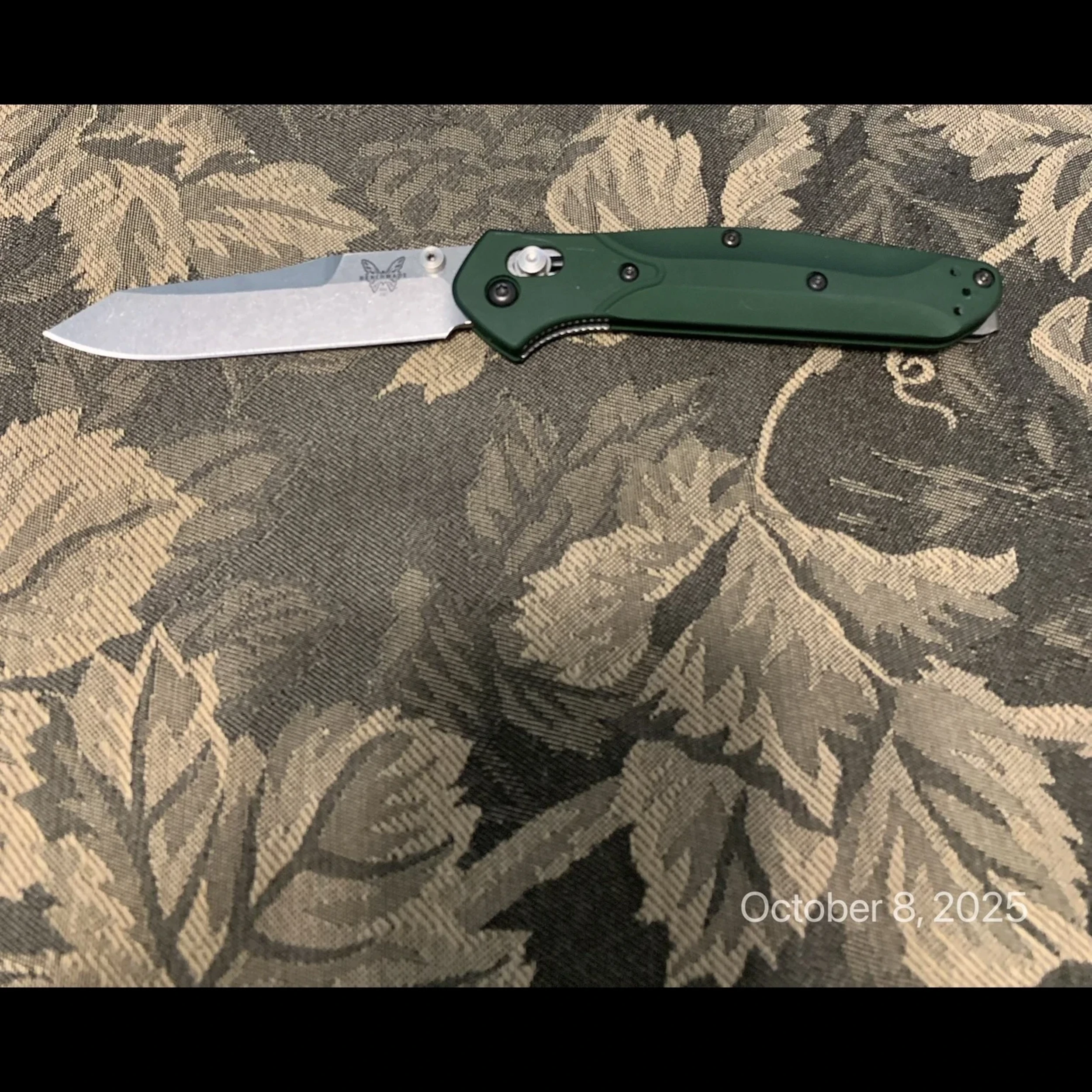 Bladebinge - Benchmade 940 Osborne AXIS Lock Knife Green (3.4" Satin)