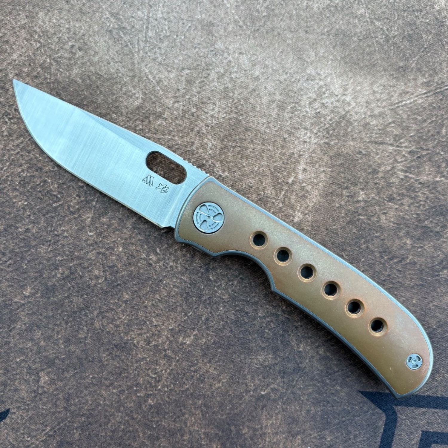 Bladebinge - *Price Drop* WINGMAN EDC MTNT MACH3 Copper & Titanium scales. M390 blade steel.