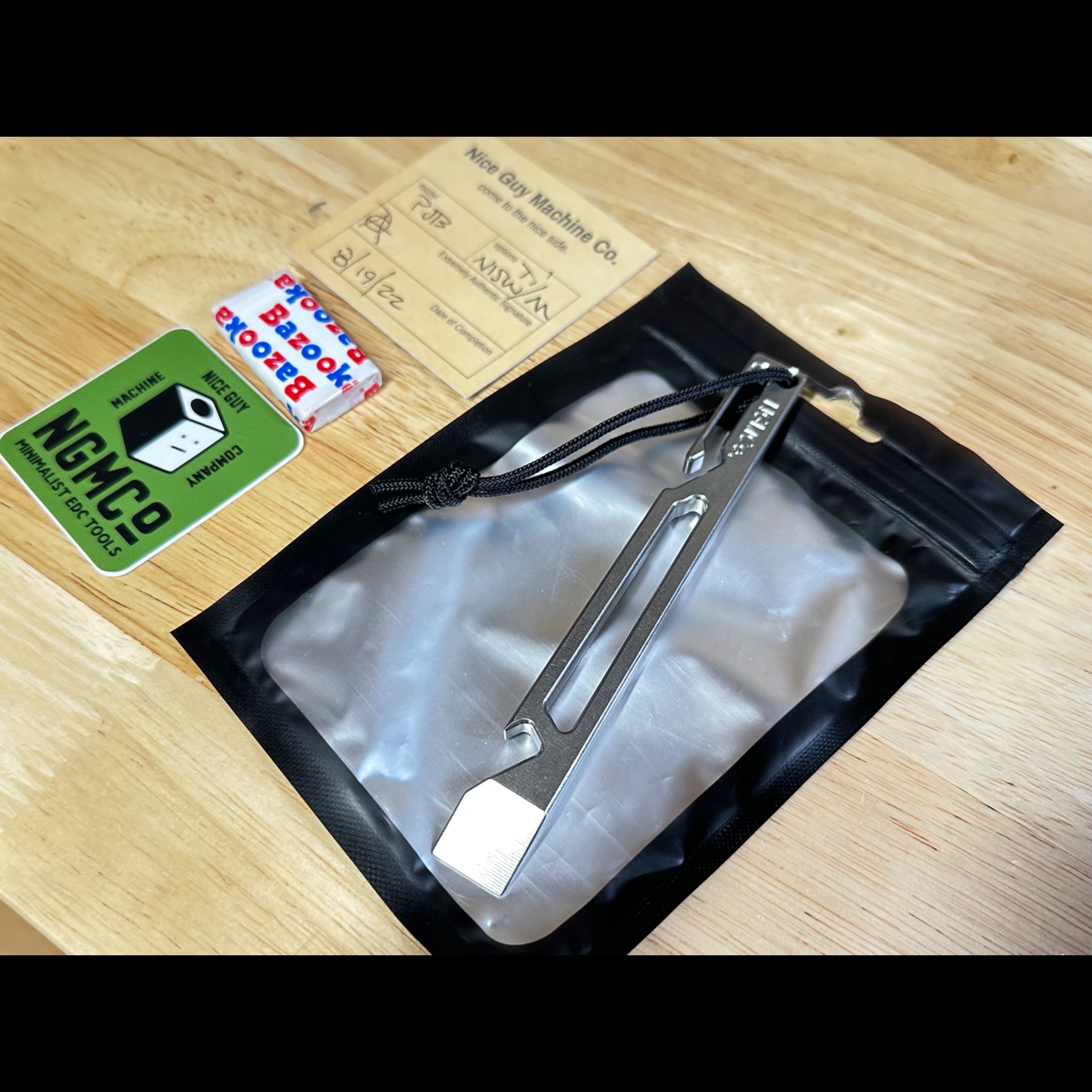 Bladebinge - Nice Guy Machine Co. PJB Titanium Prybar