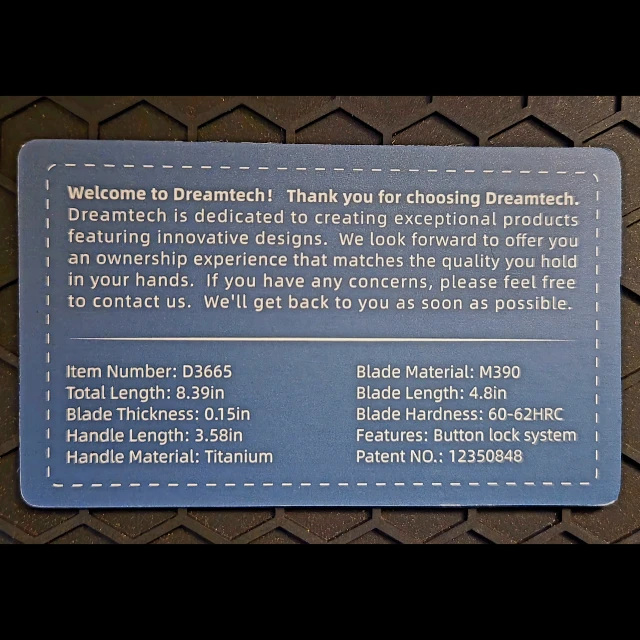 Bladebinge - Premium DreamTech D3665G BNIB