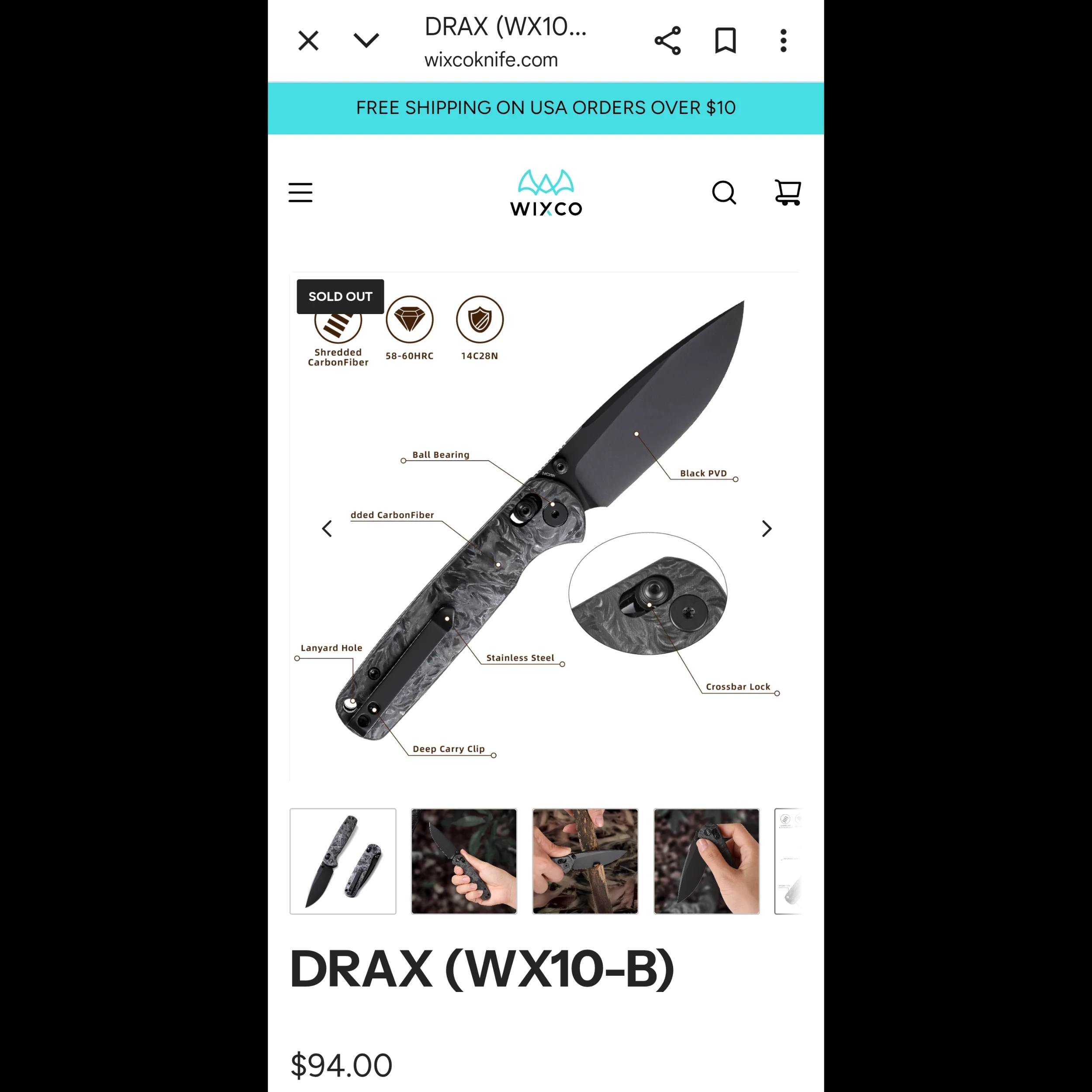Bladebinge - WIXCO Drax WX10-DNV BNIB ** REDUCED PRICE