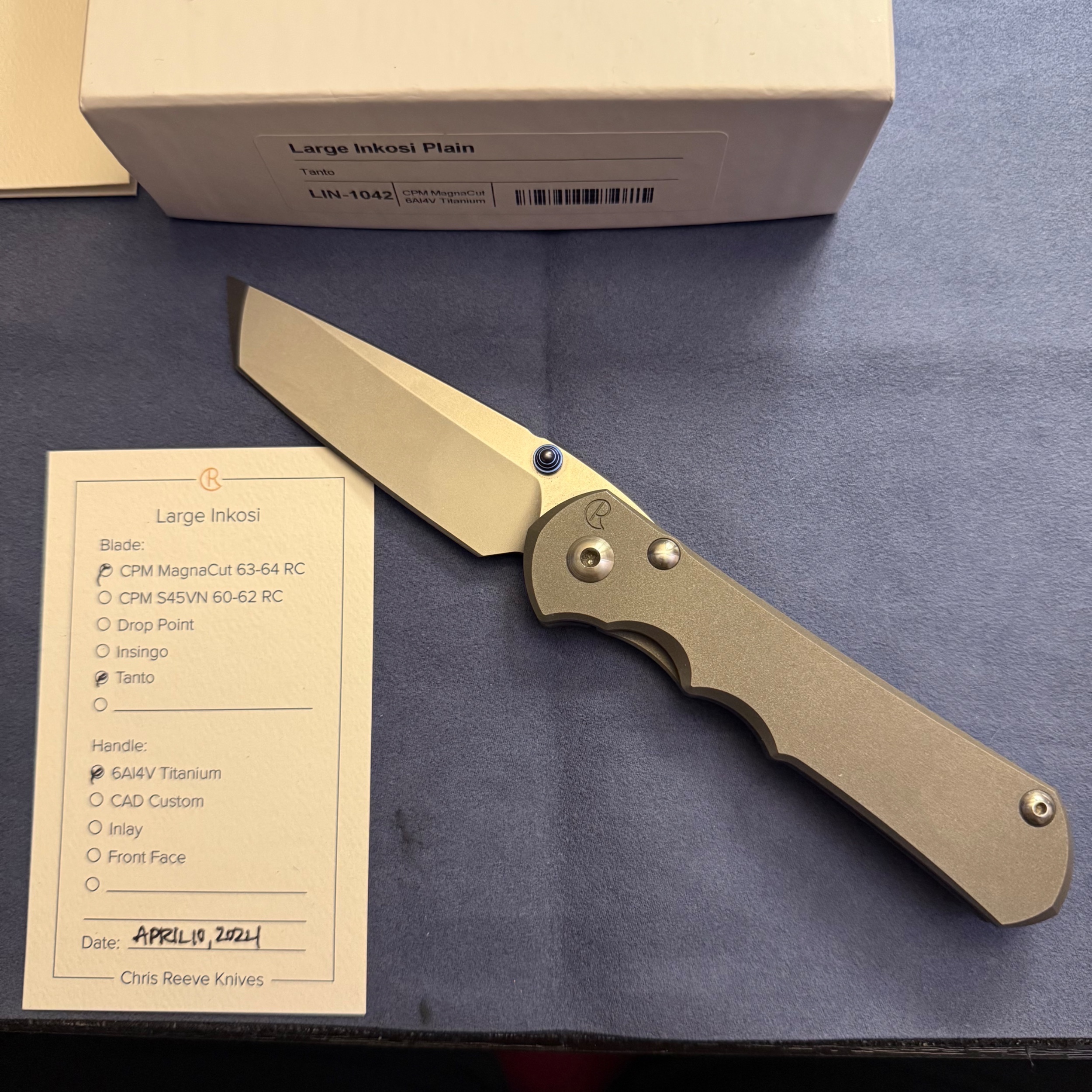 Bladebinge - Chris Reeve Large Inkosi Tanto
