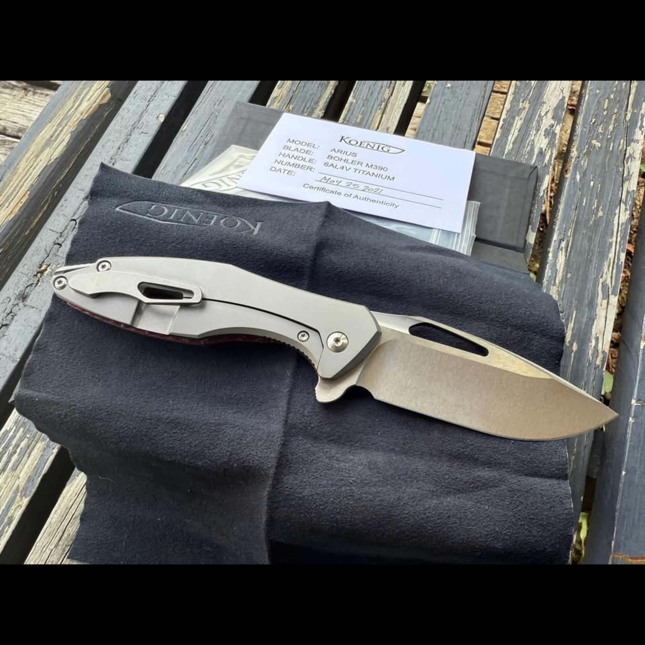 Bladebinge - Koenig Arius 2021 Blade Show Exclusive