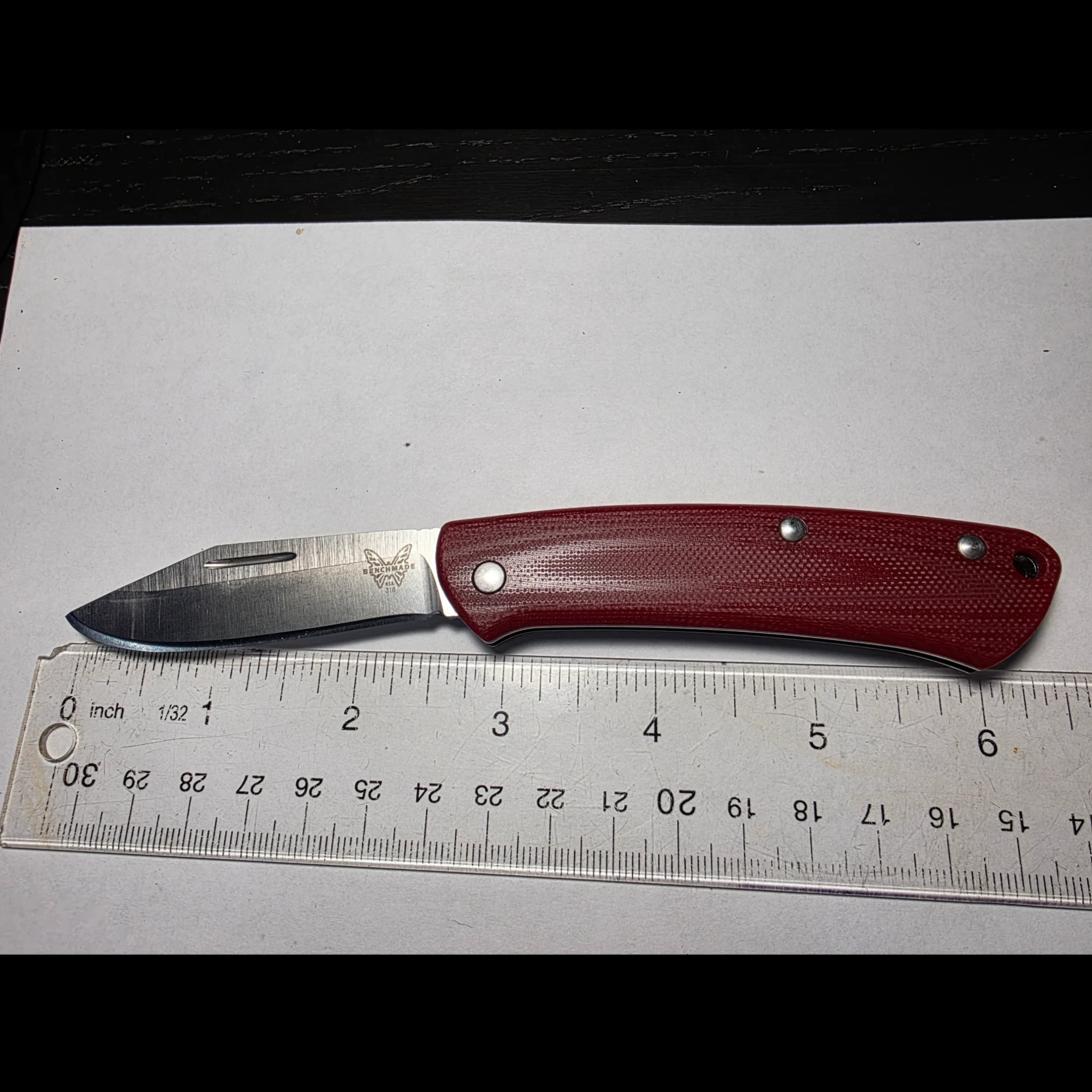 Bladebinge - Discontinued: Benchmade Proper 319, Red G10, S30v blade ...