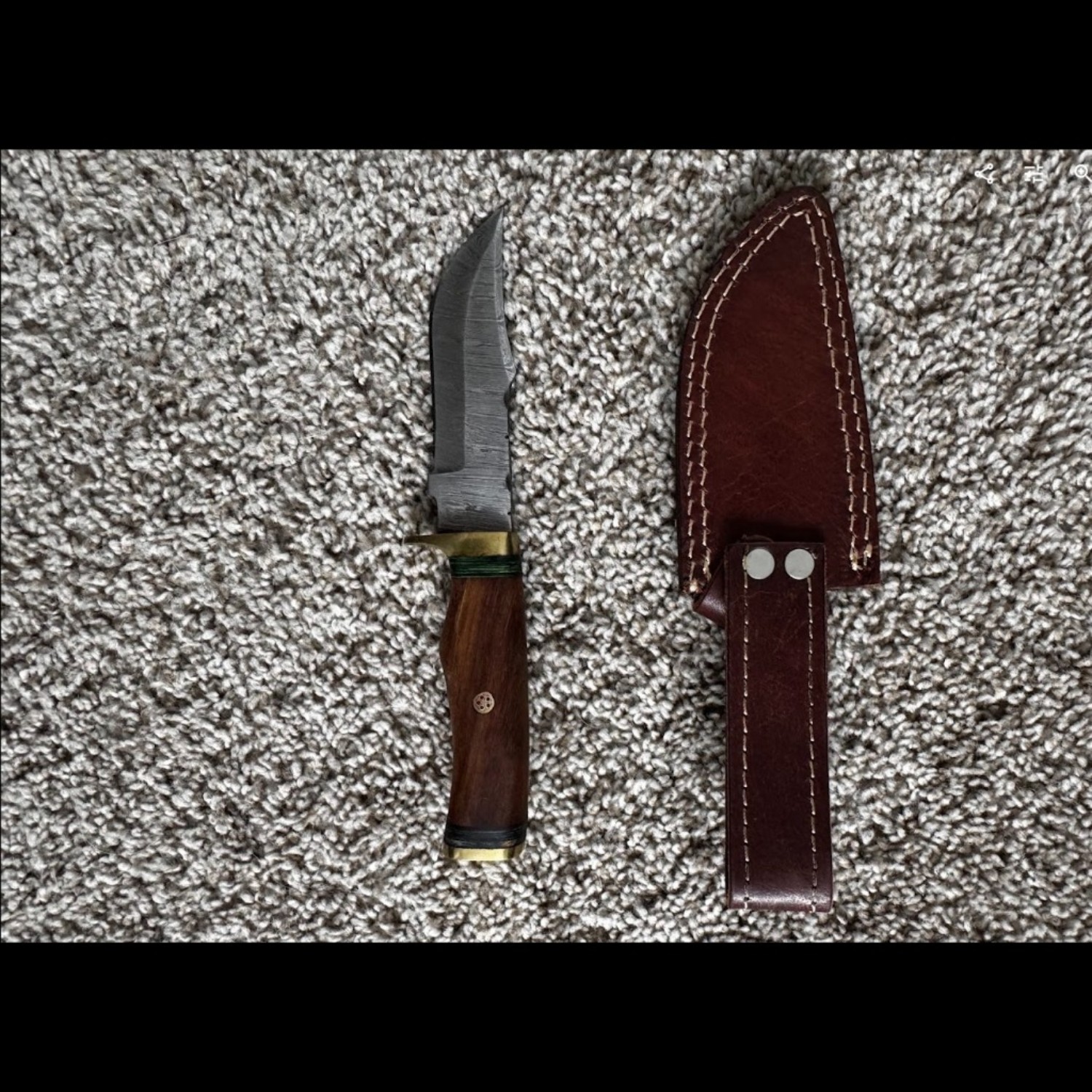 Bladebinge - Mexican Custom Damascus Fixed Blade