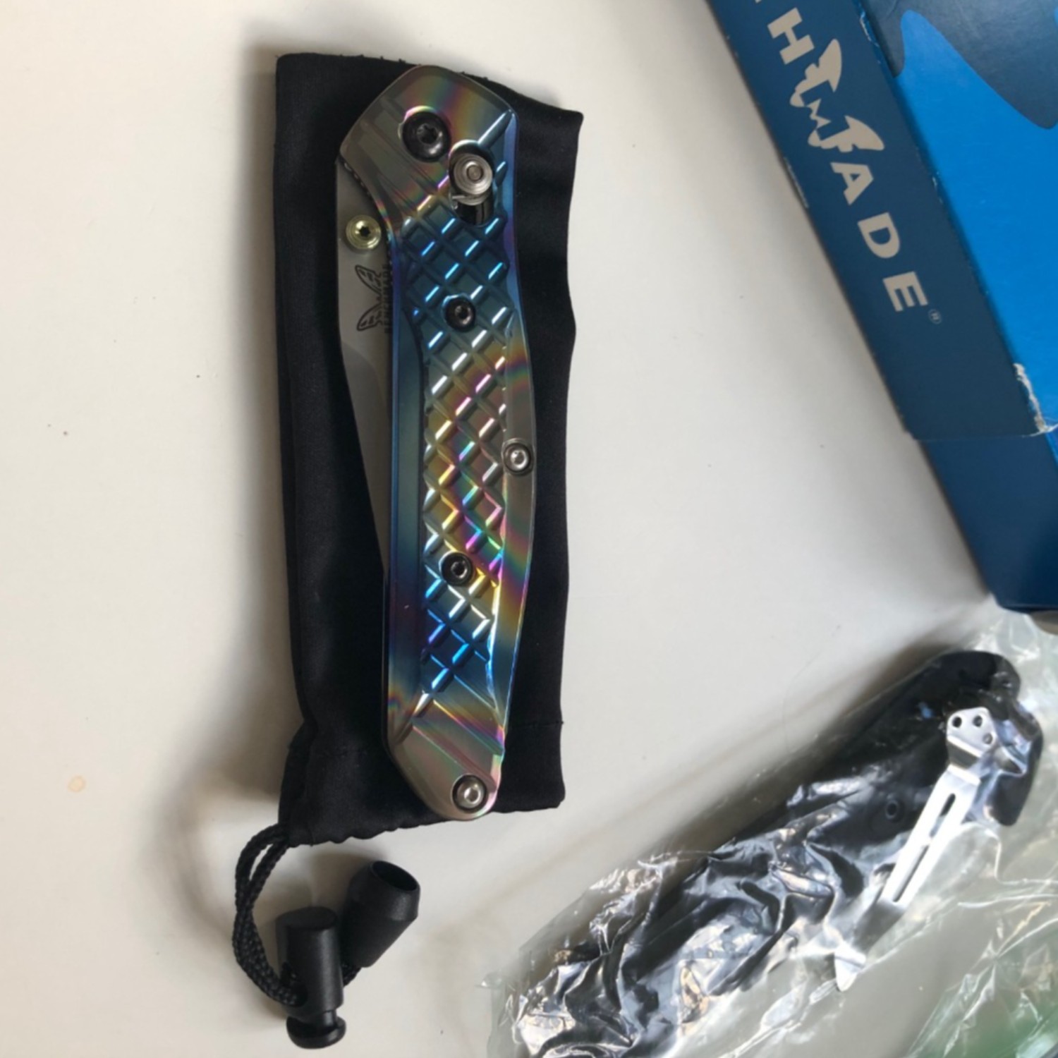 Bladebinge - Rare Benchmade 943 with titanium Meton Boss scales ...