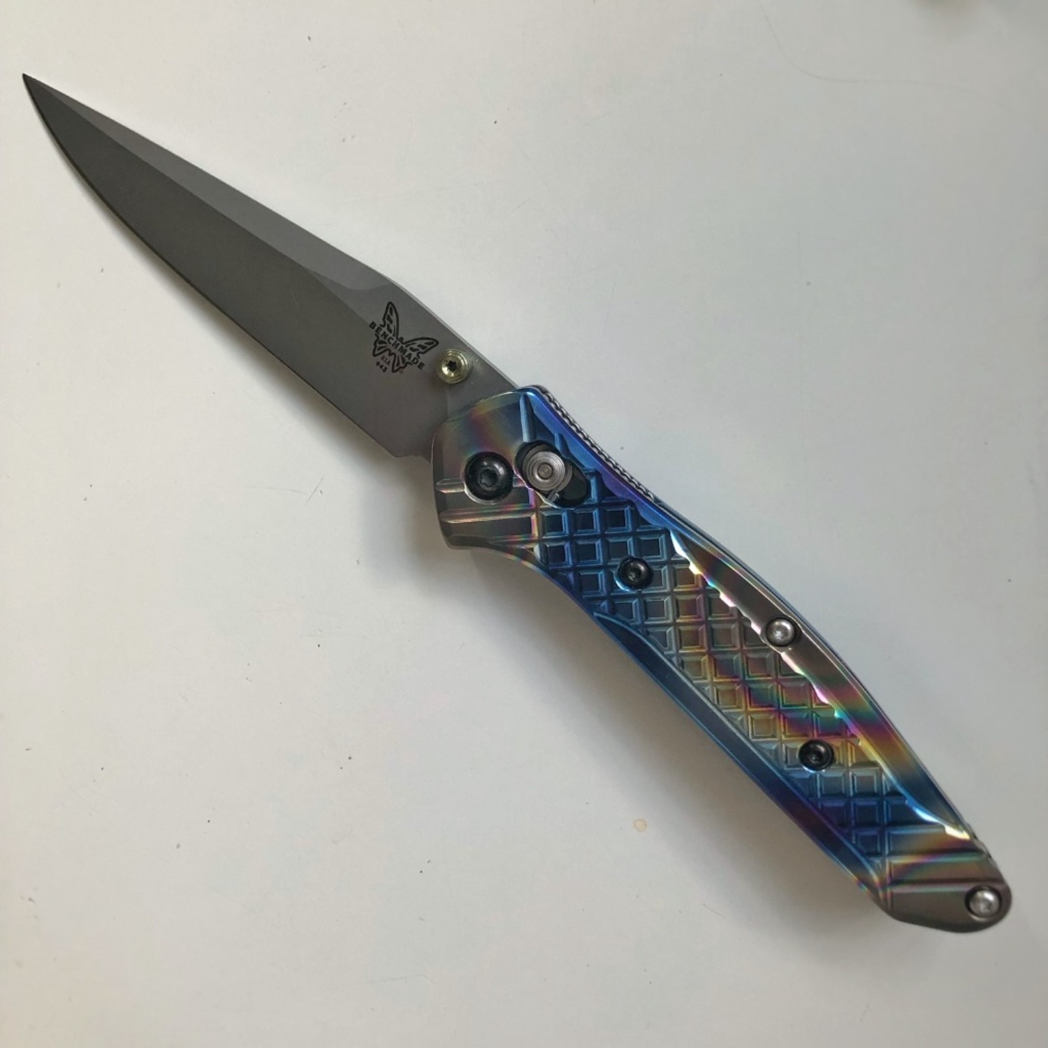 Bladebinge - Rare Benchmade 943 with titanium Meton Boss scales ...