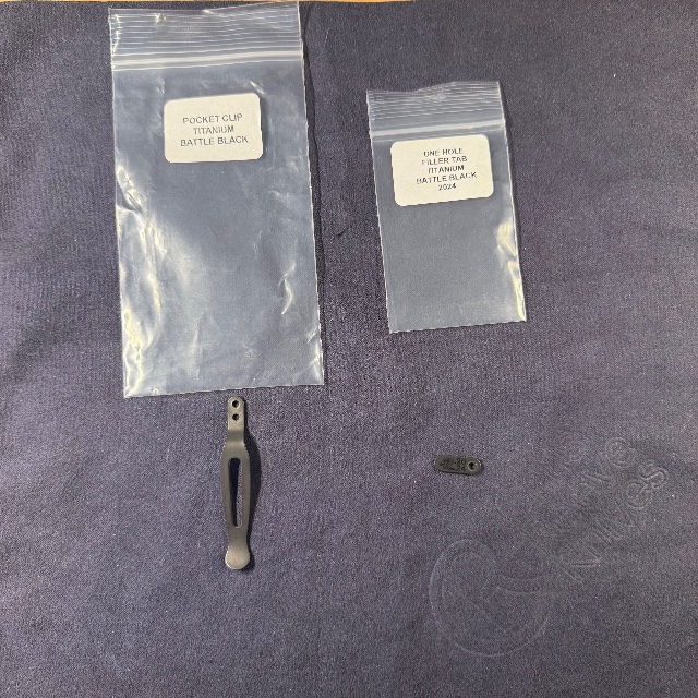 Bladebinge - Rick Hinderer | POCKET CLIP TITANIUM BATTLE BLACK & ONE ...