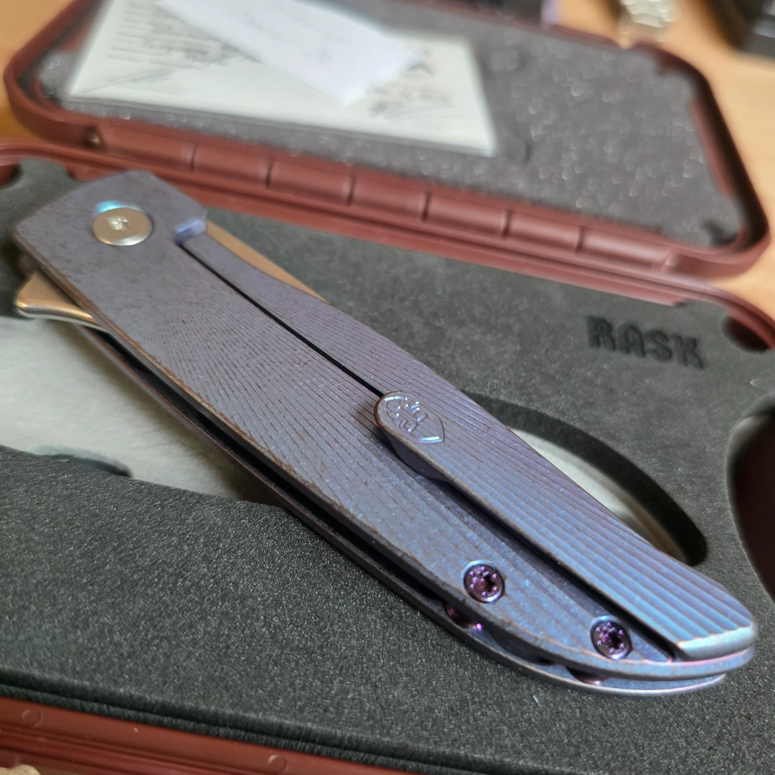 Bladebinge - Grimsmo Rask #3442 Starburst Turquoise Ti