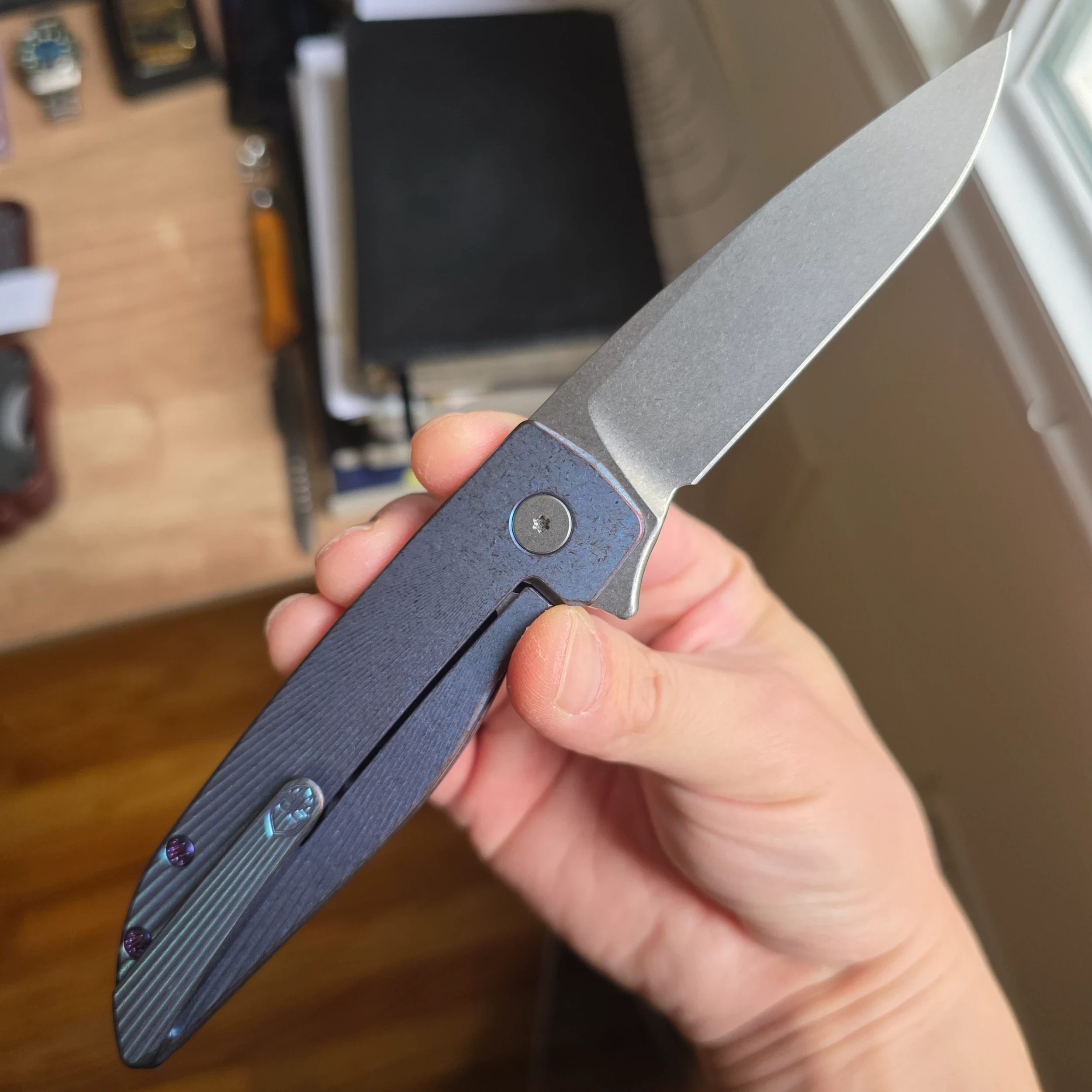 Bladebinge - Grimsmo Rask #3442 Starburst Turquoise Ti