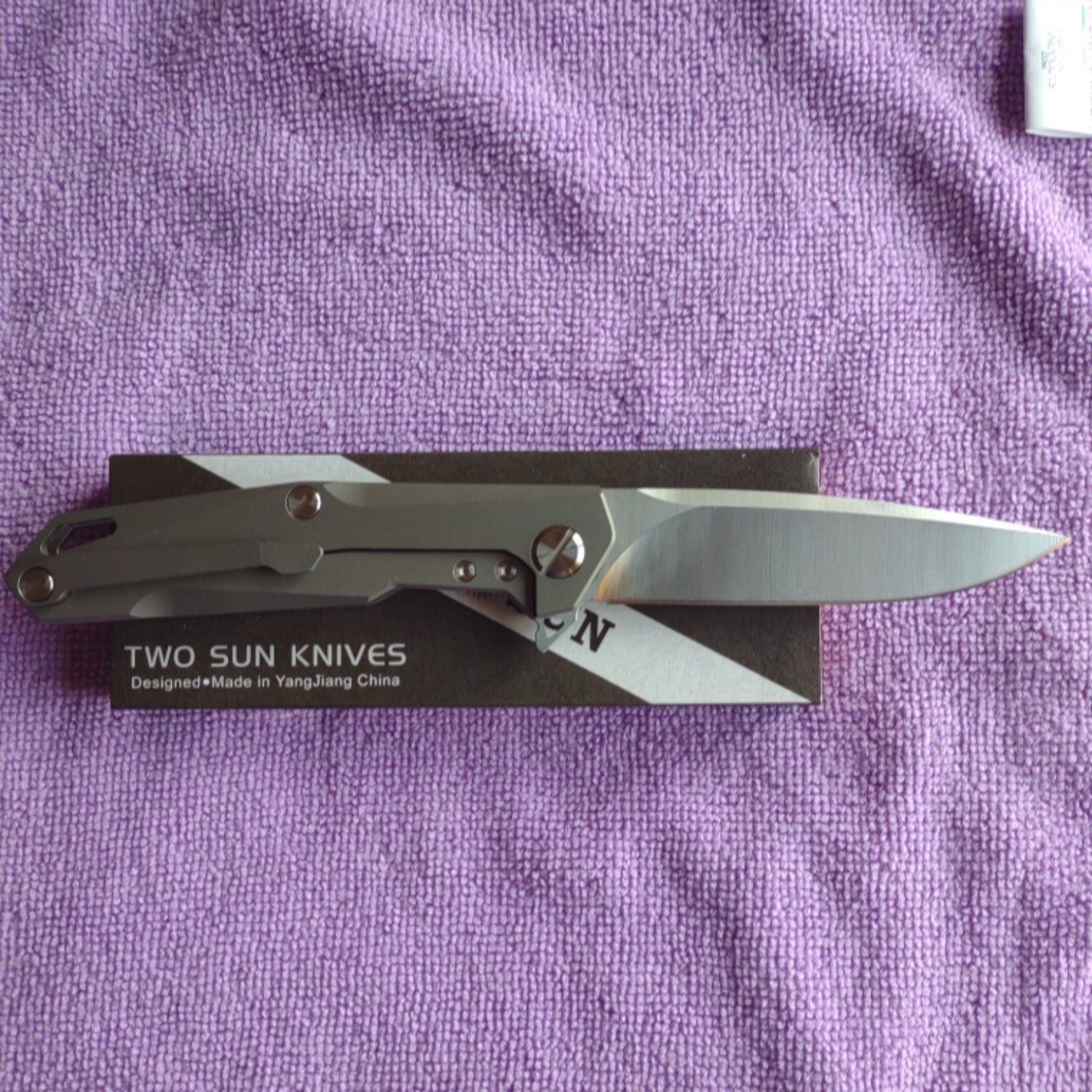 Bladebinge - Twosun tS21 pocket knife,D2 steel,titanium handle with a ...