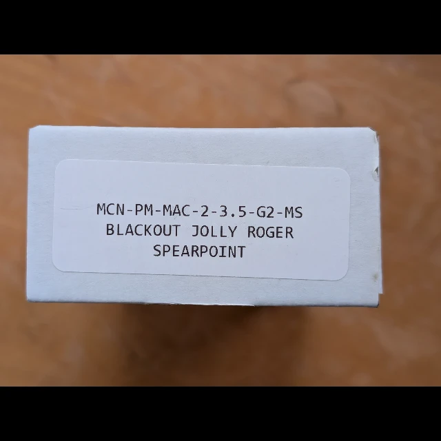 Bladebinge - McNees PM Mac 2 Gen 2 3.5 "Jolly Roger" Blackout w/Rare ...