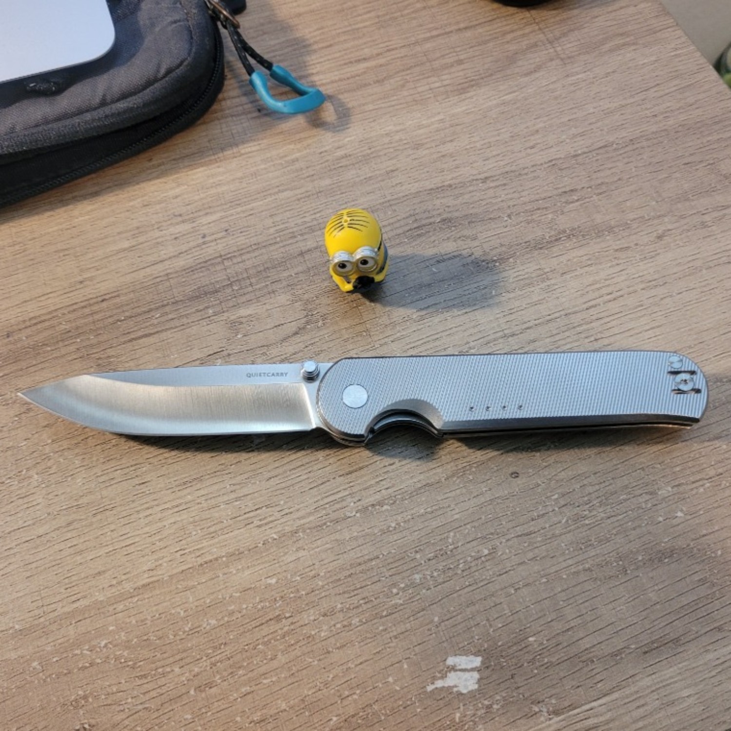 Bladebinge - Quiet Carry Waypoint L Large Knurled Ti Stonewash and ...