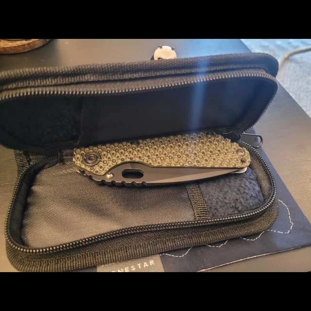 Bladebinge - Strider SnG DGG CPM-Magnacut DLC Dagger Grind OD Green G10