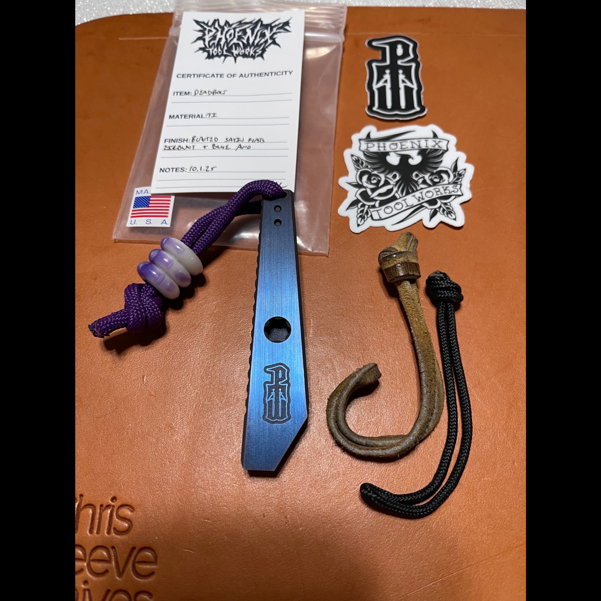 Bladebinge - Phoenix tool works deadbolt pry bar rare!