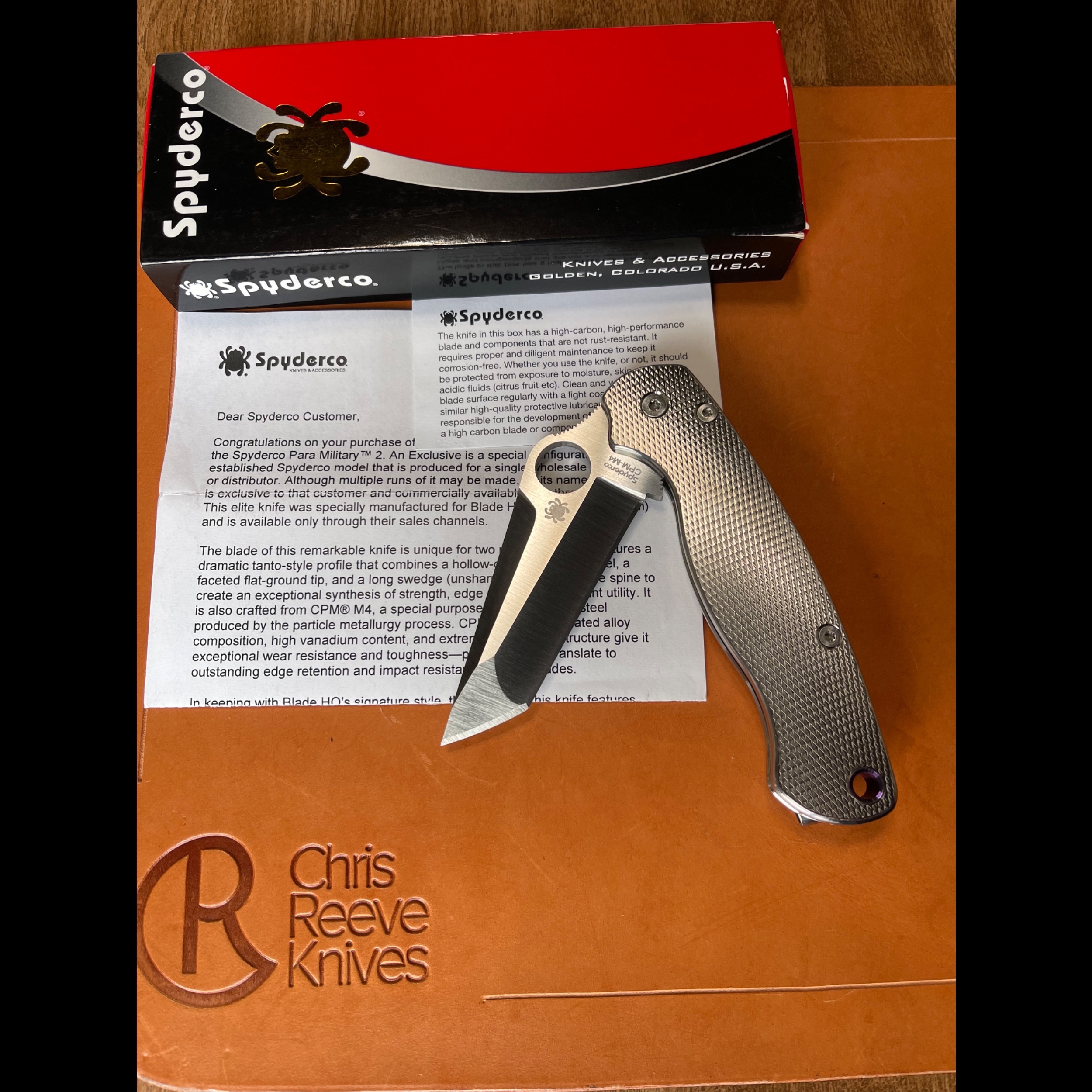 Bladebinge - Spyderco pm2 tanto m4 Very RARE