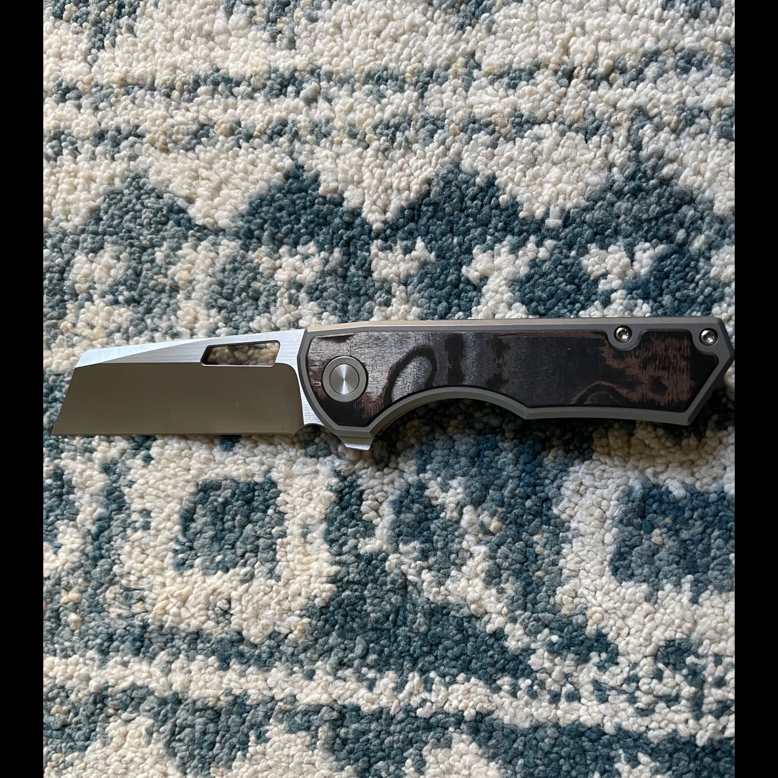 Bladebinge - Brian Brown Yeager V2-M Frame Lock Flipper Titanium Handle ...