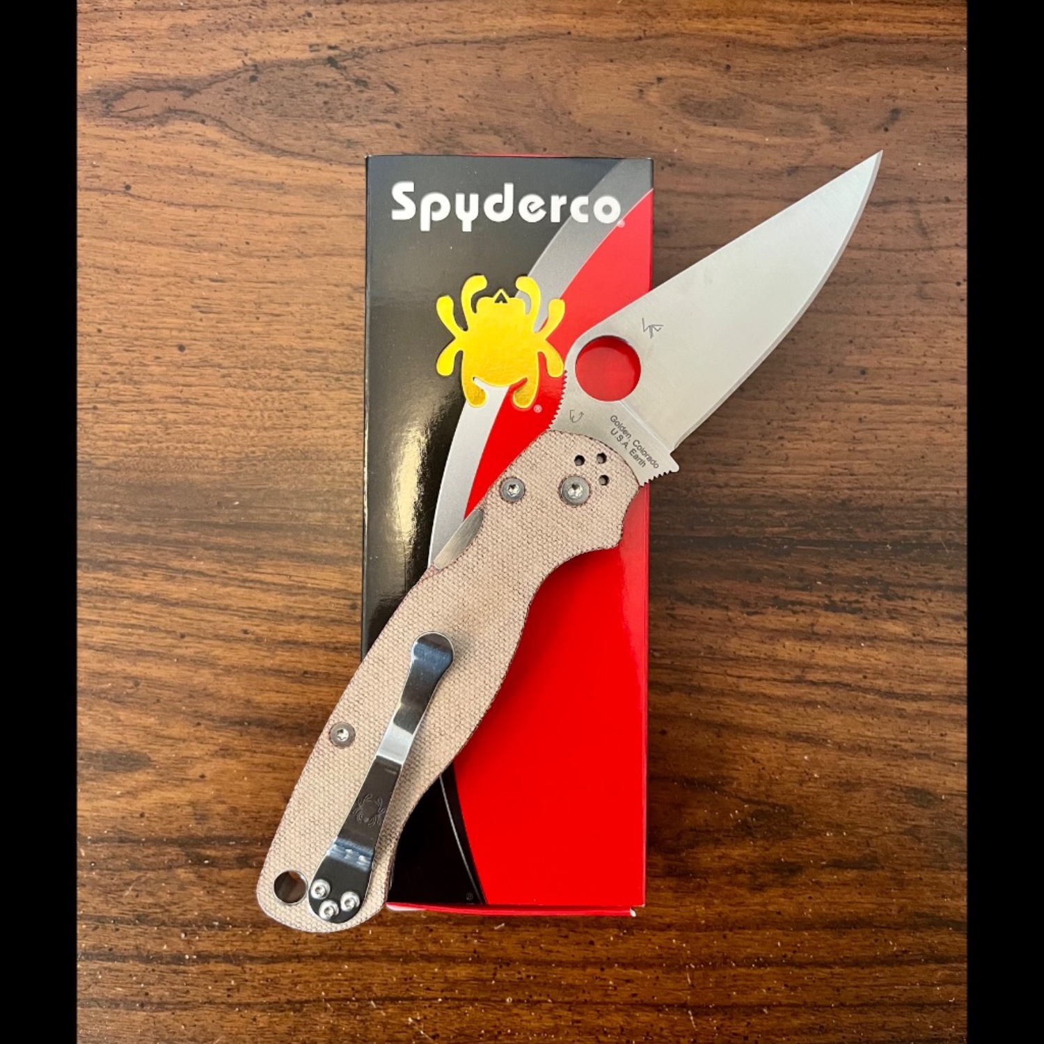 Bladebinge - Spyderco Paramilitary 2 CPM CRU-WEAR