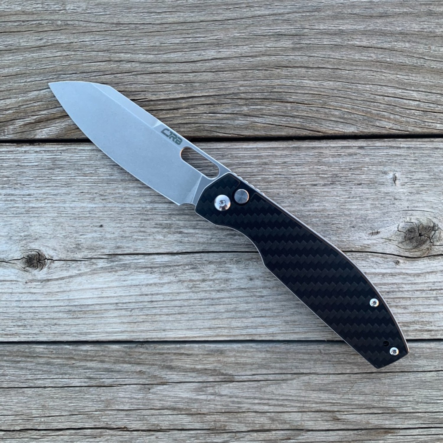 Bladebinge - CJRB EKKO – Carbon Fiber Scales – AR-RPM9 Steel – Titanium ...