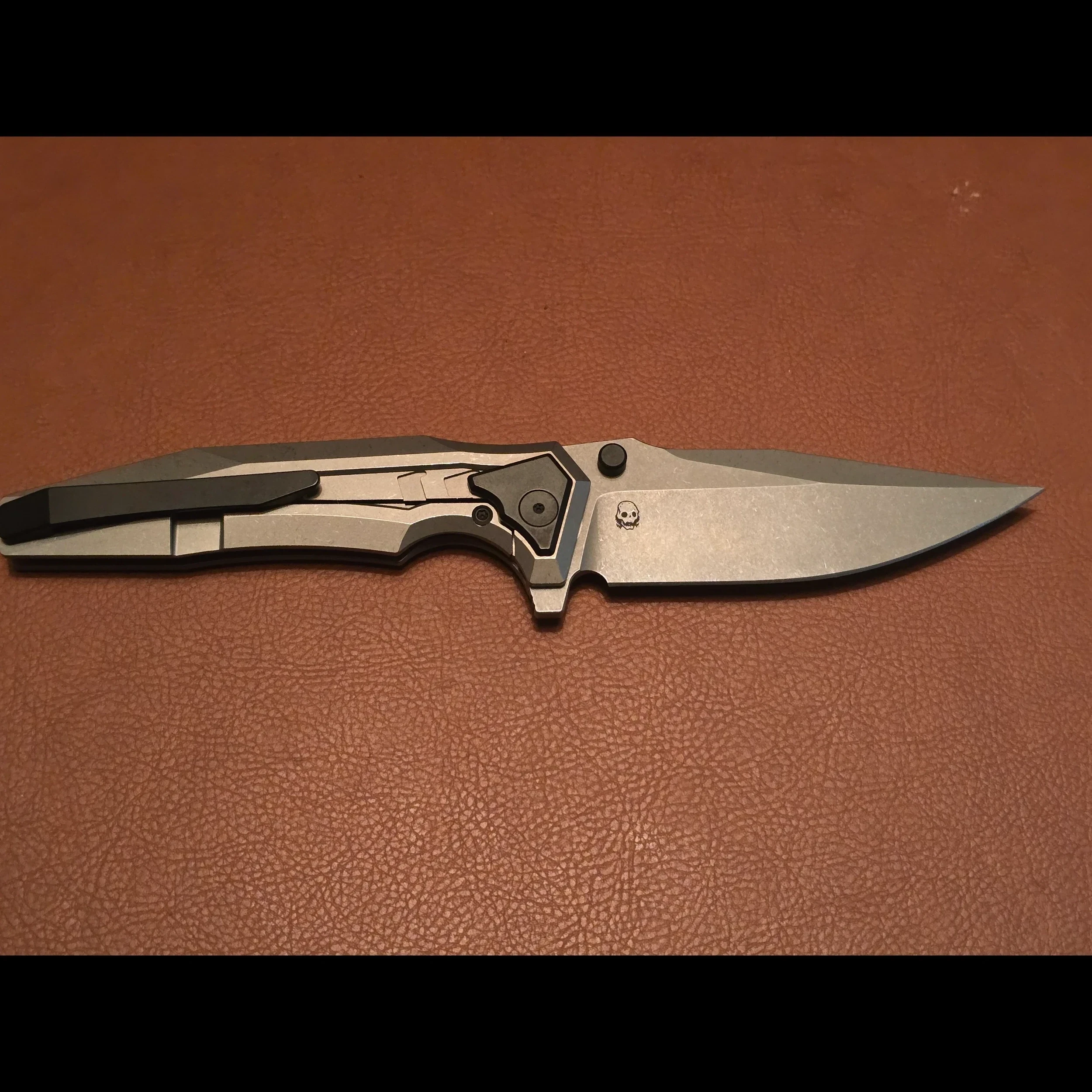 Bladebinge - Arcane Design The Creature Frame Lock Knife Blk/SW Ti (3. ...